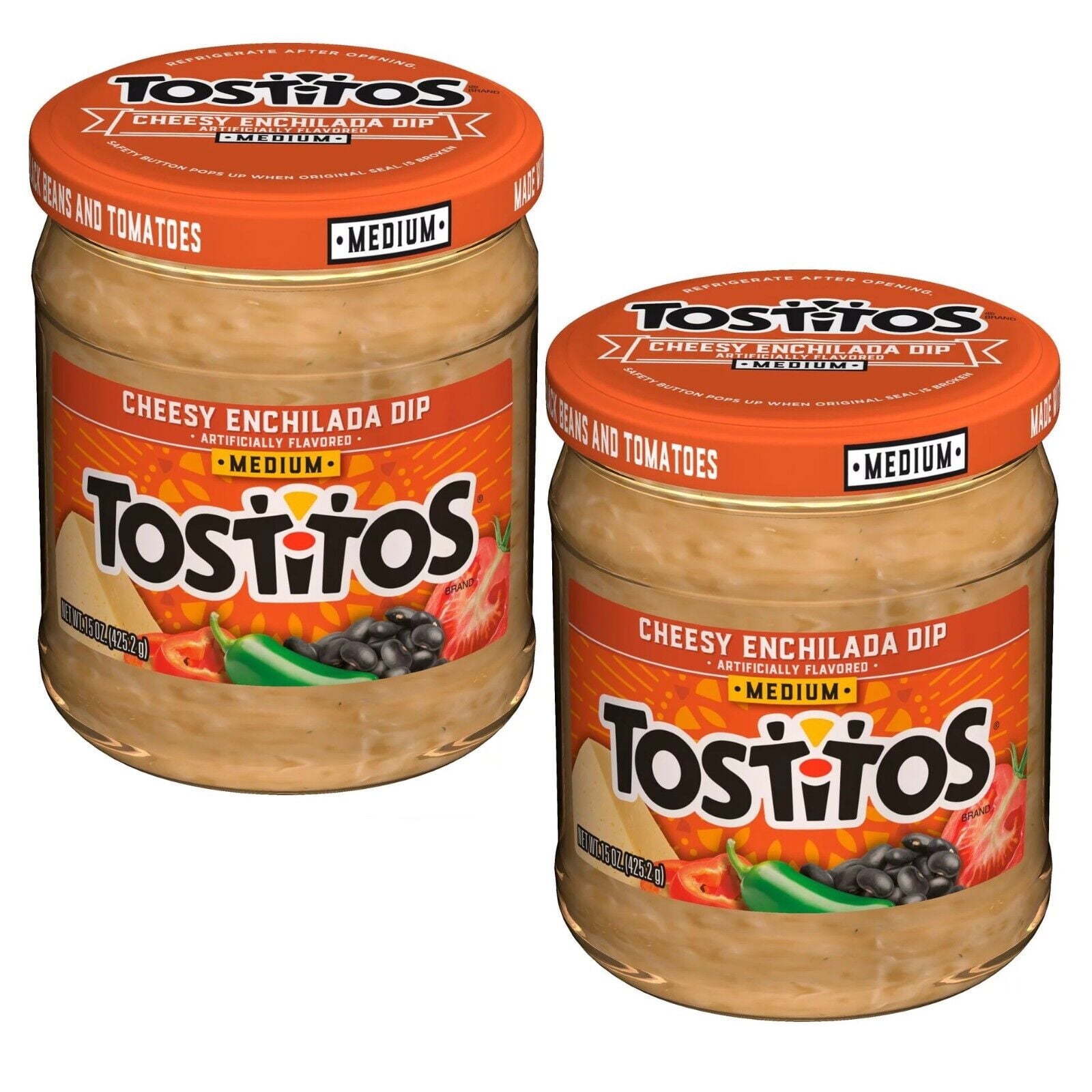 Tostitos Cheesy Enchilada Dip - 15oz pack of 2 - Walmart.com