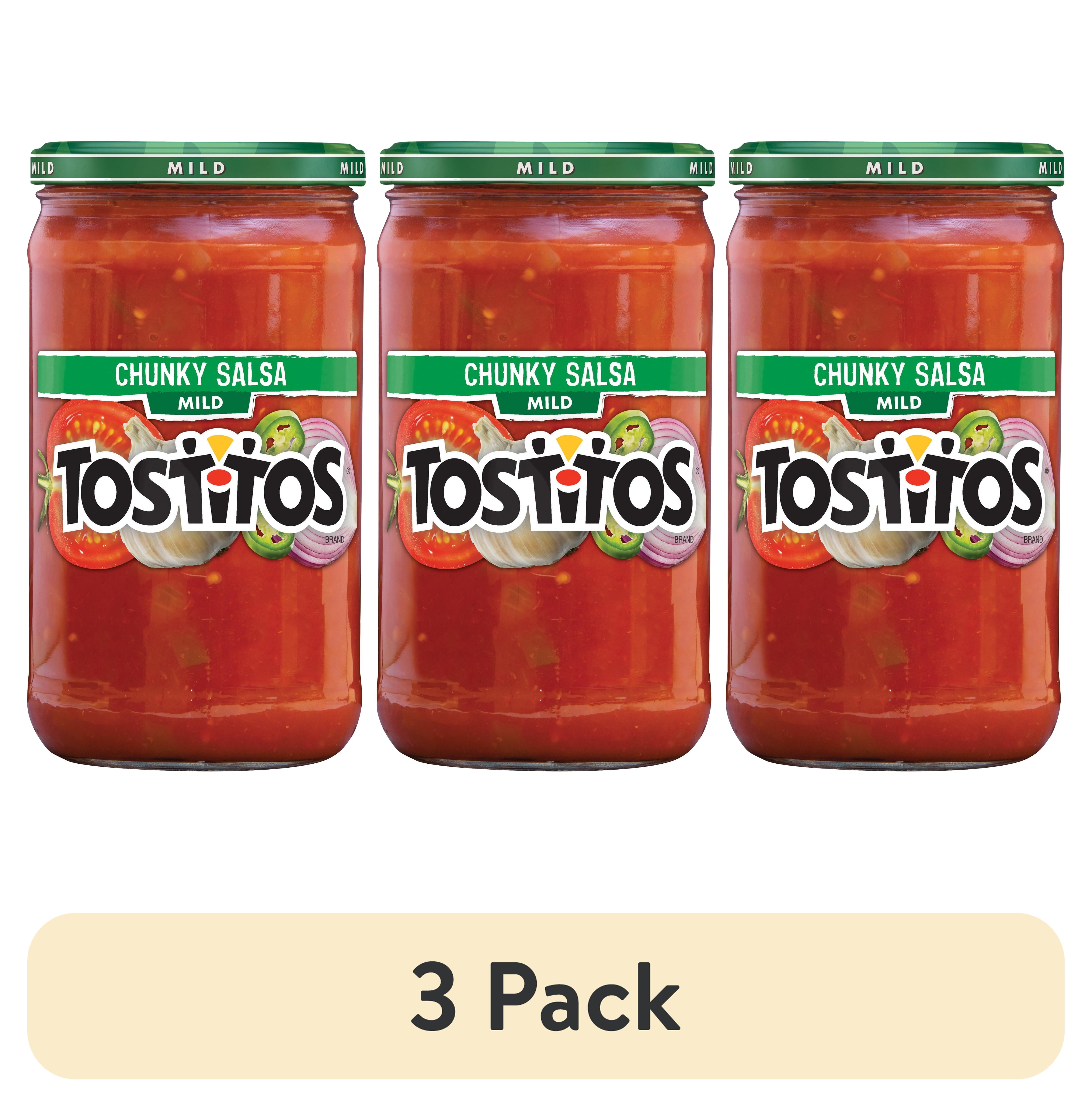 (3 pack) Tostitos Chunky Mild Salsa, 24 oz Jar - Walmart.com