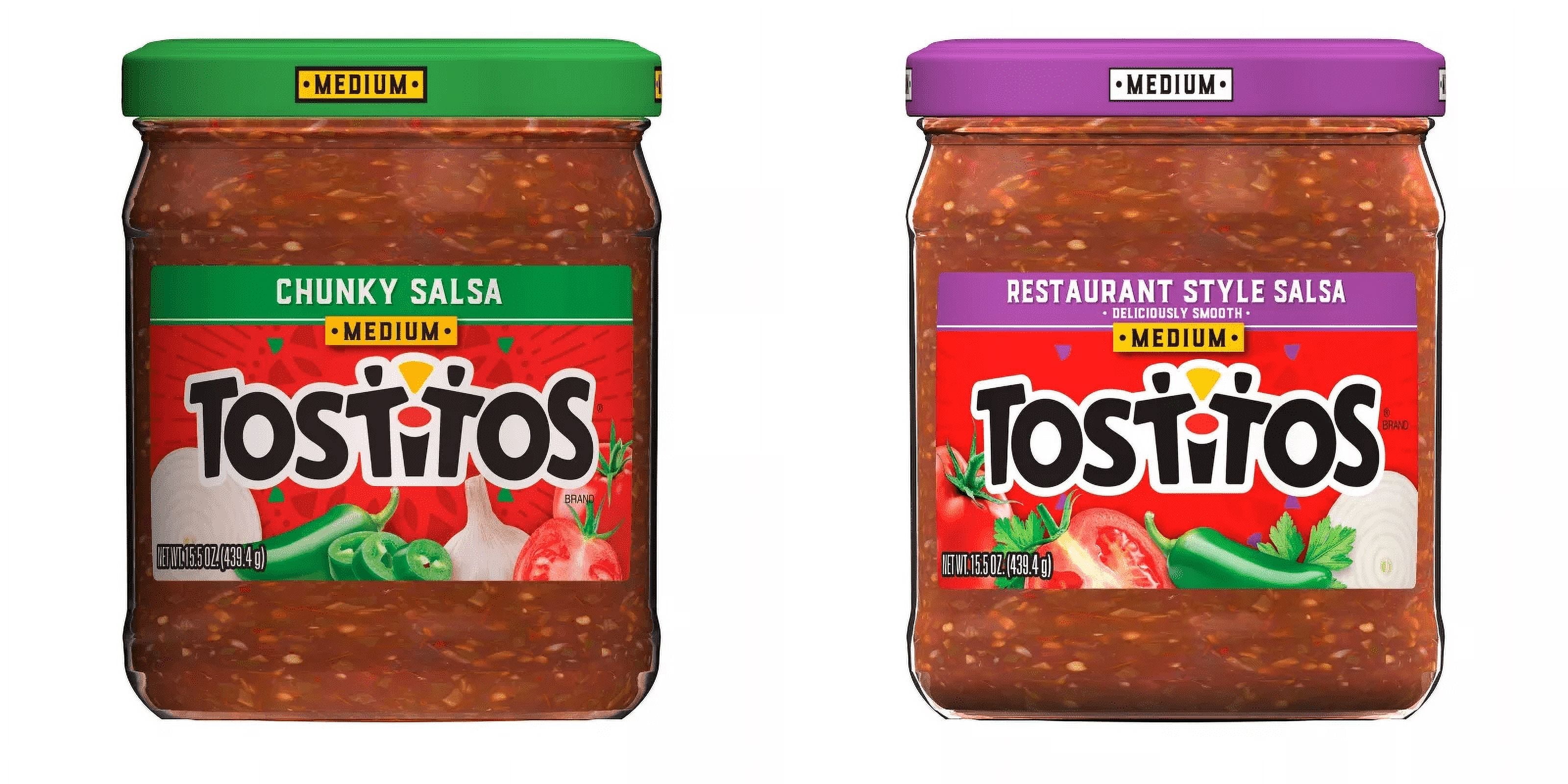 Tostitos Chunky Salsa Medium - 15.5oz Dip - Tostitos Restaurant Style Salsa Dip - 15.5oz PACK OF ...