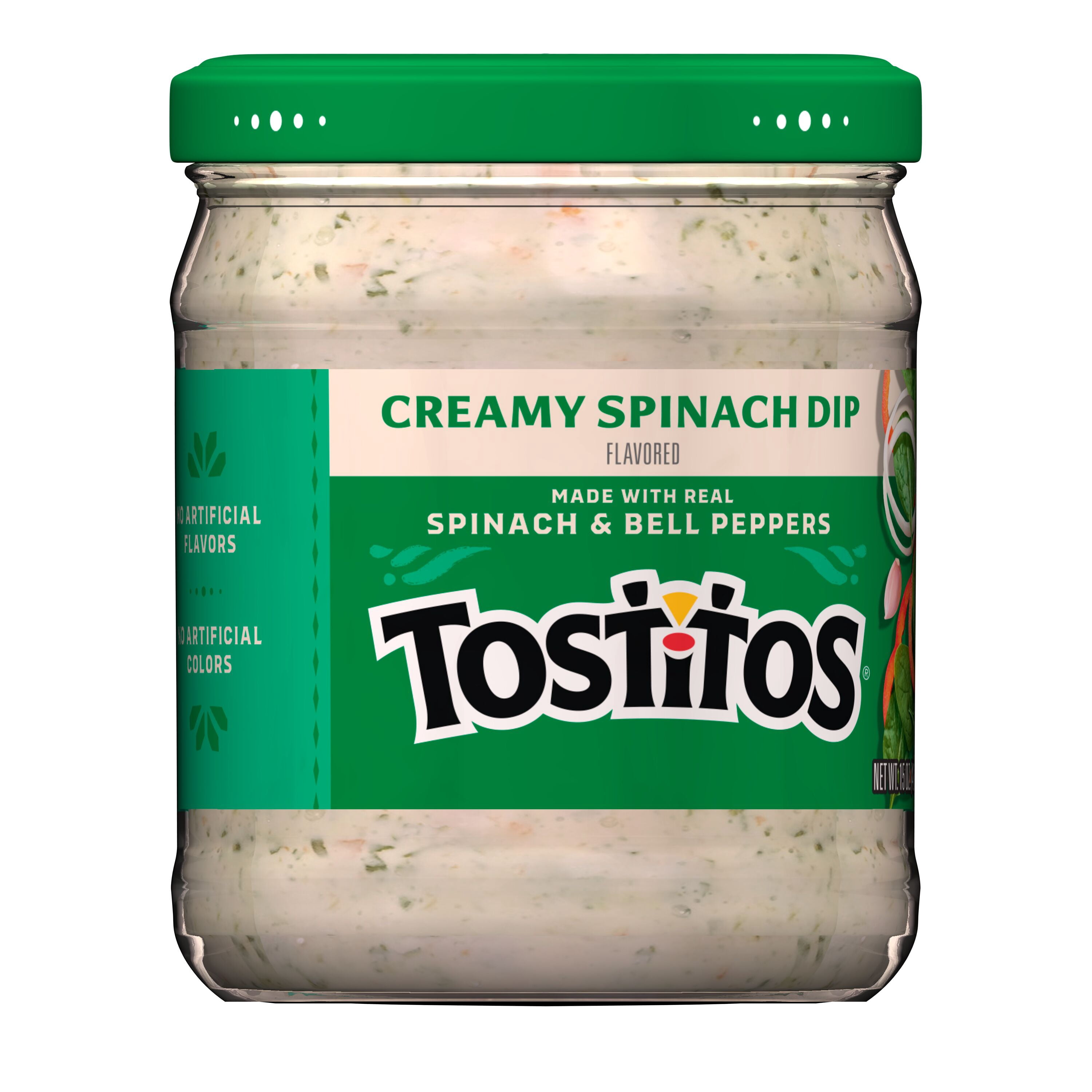Tostitos, Creamy Spinach Dip, 15 oz Jar, Ready-to-Serve - Walmart.com