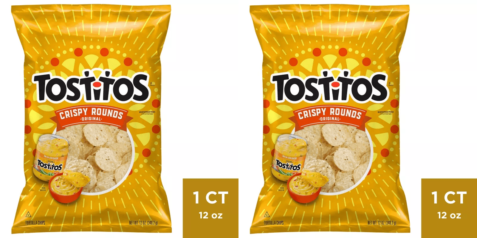Tostitos Crispy Rounds Tortilla Chips 12oz Pack Of 2 – Crispy Rounds ...