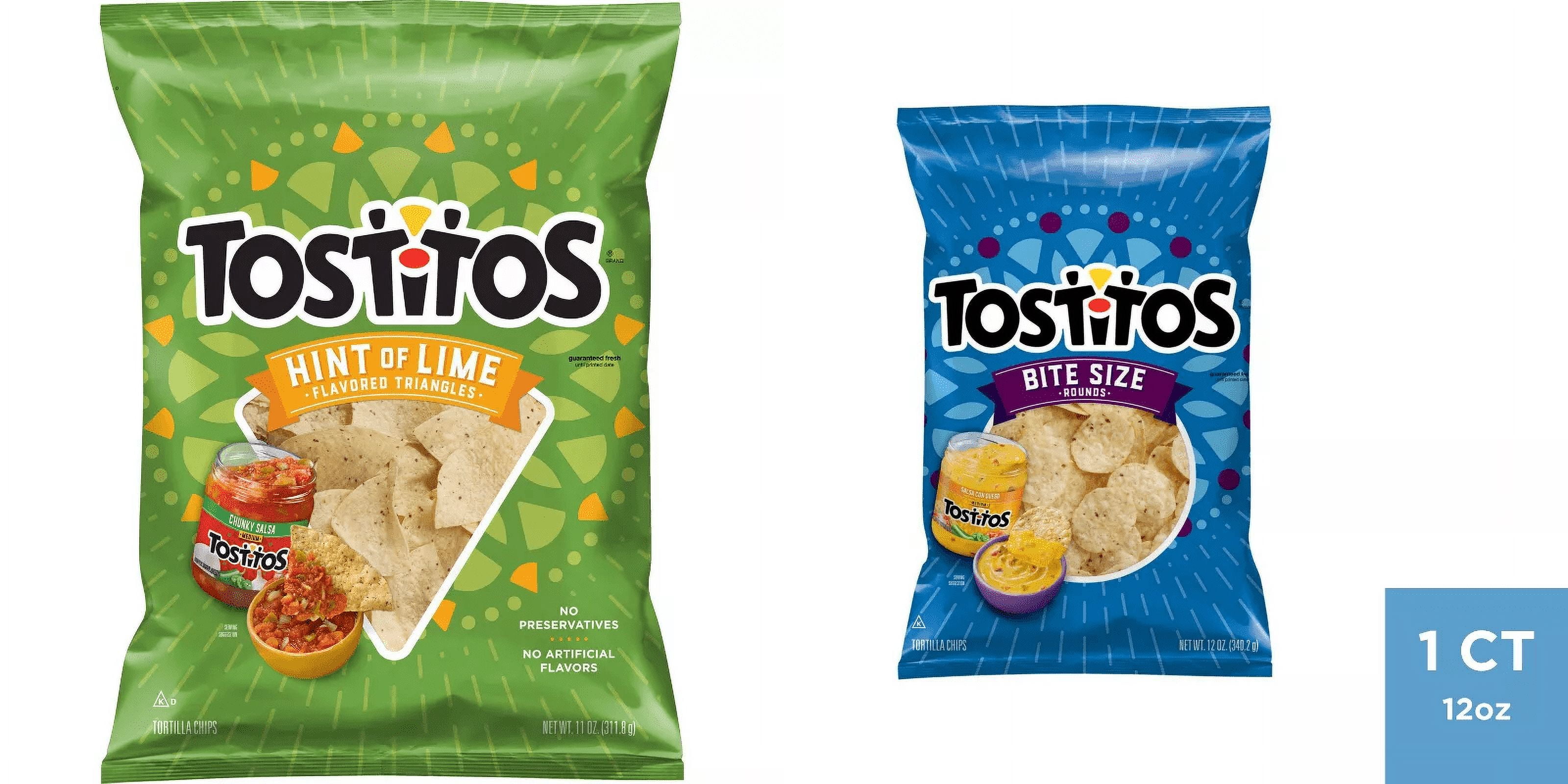 Tostitos Hint Of Lime Tortilla Chips - 11oz - Tostitos Bite Size Rounds ...