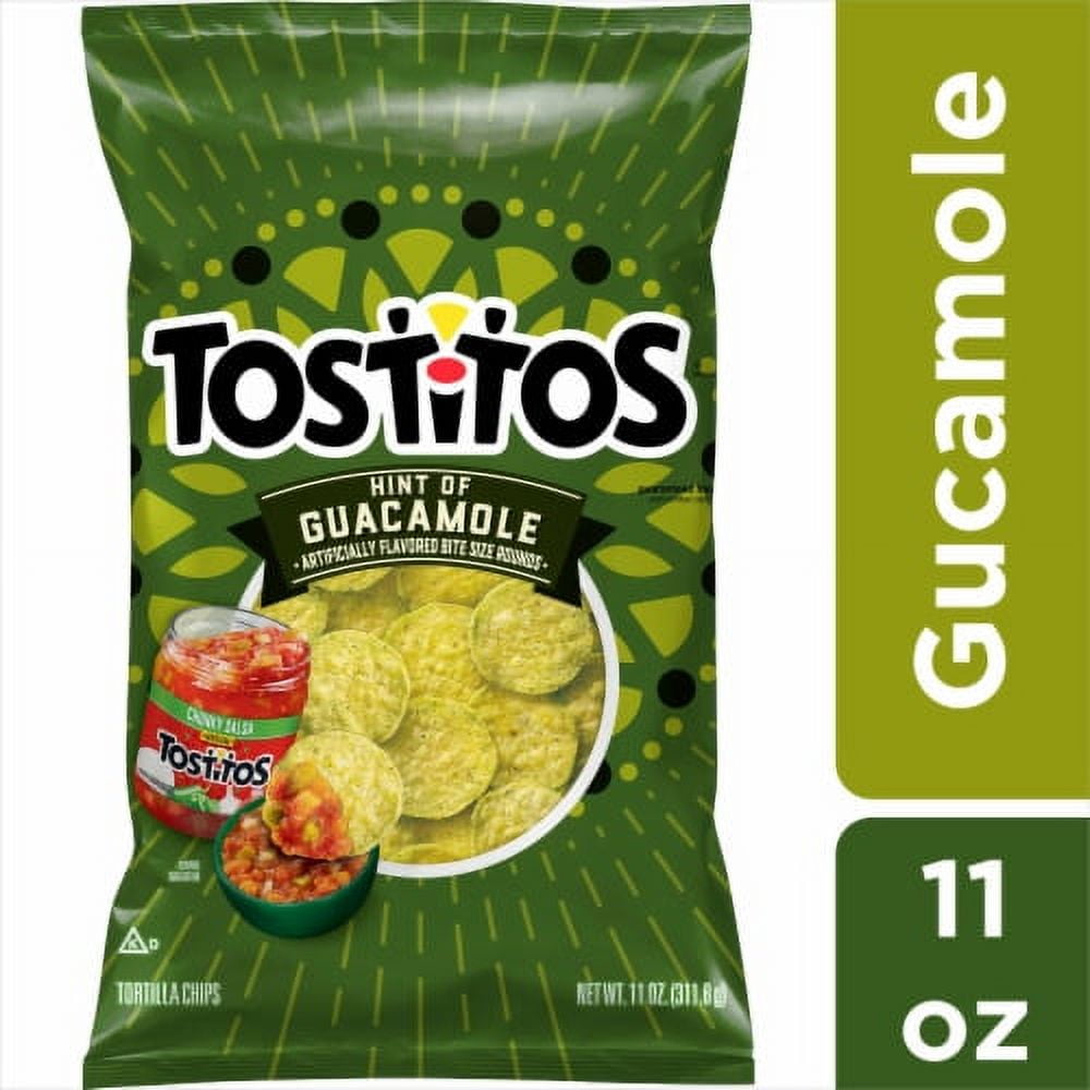 Tostitos Hint of Guacamole Flavored Tortilla Chips, 11 Ounce, Party ...