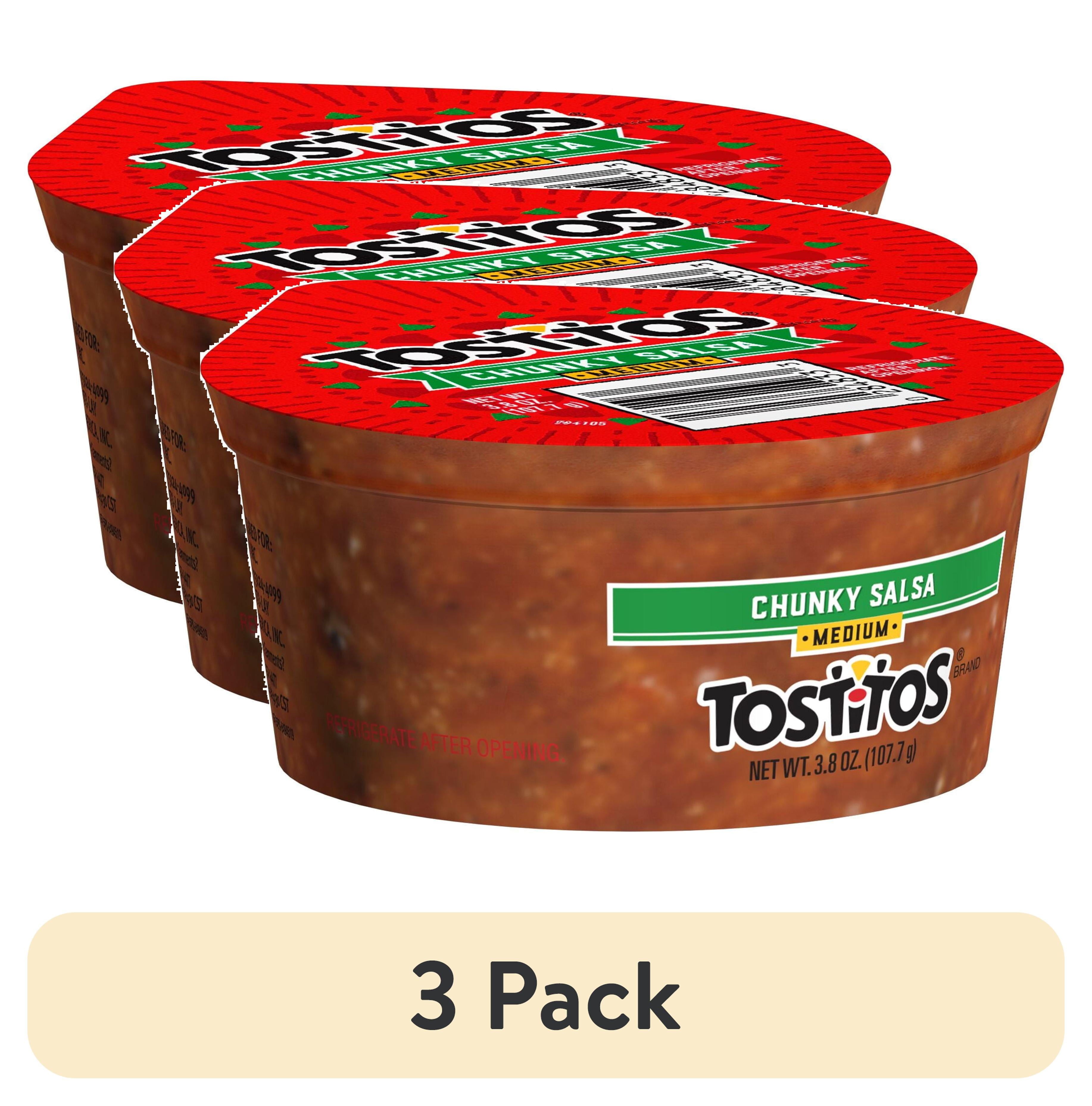 (3 pack) Tostitos Medium Chunky Salsa, 3.8 oz - Walmart.com