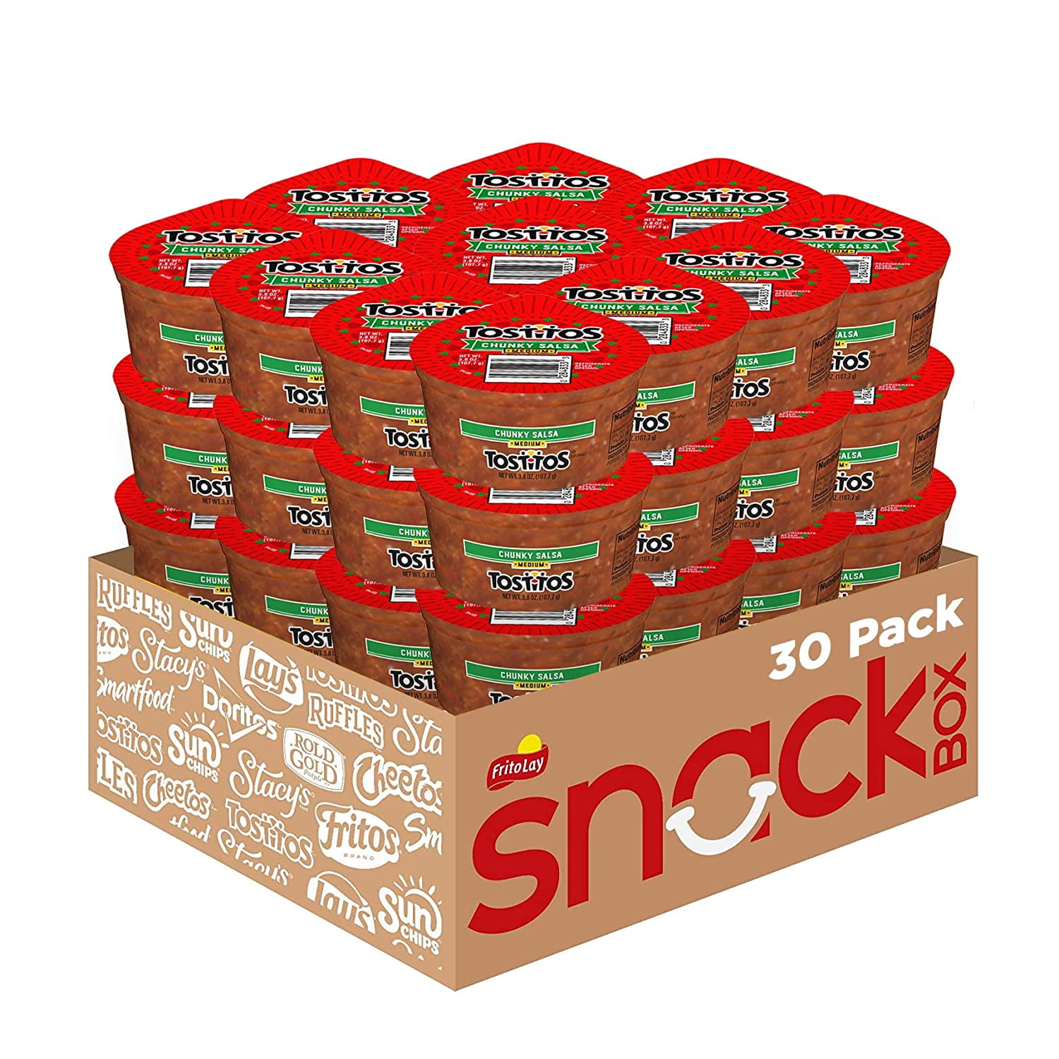 Tostitos, Medium Chunky Salsa To Go, 3.8 Ounce (Pack of 30) - Walmart.com