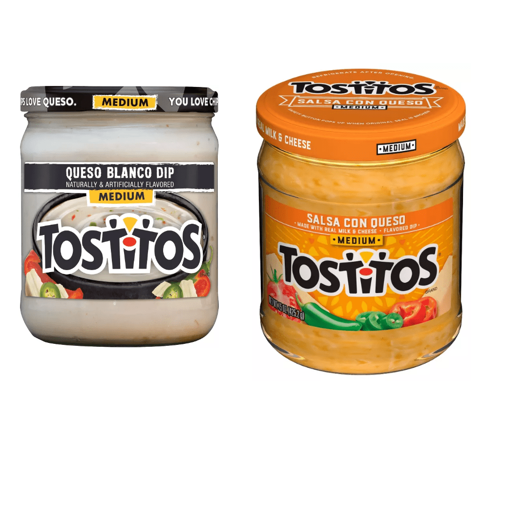 Tostitos Medium Queso Blanco Dip Tostitos Medium Salsa Con Queso - Walmart.com