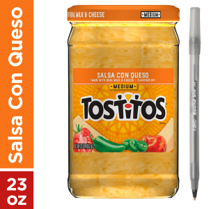 Tostitos Medium Salsa Con Queso with pan - Walmart.com
