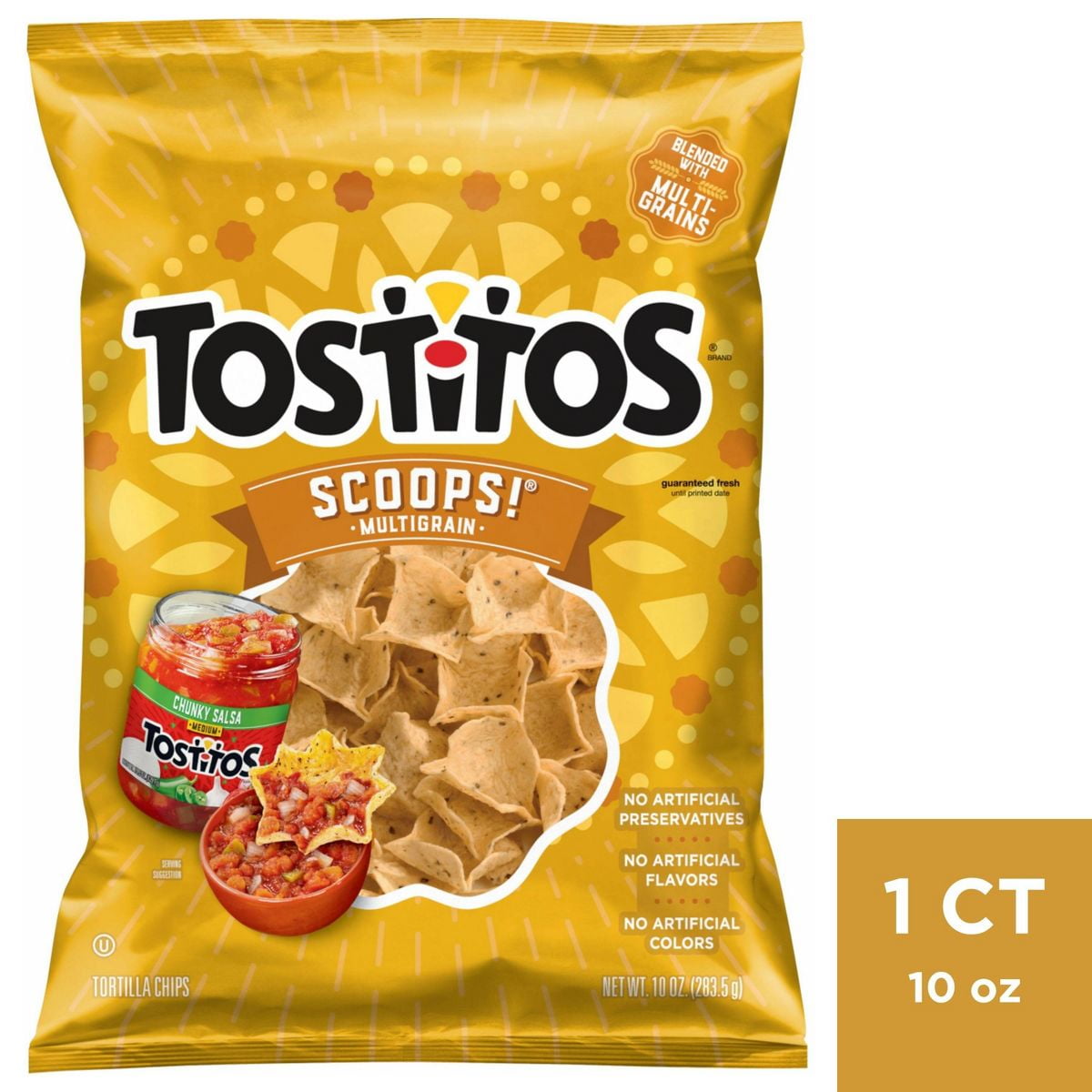 Tostitos Multigrain Scoops! Tortilla Chips-10oz - Pack of 2 - Walmart.com