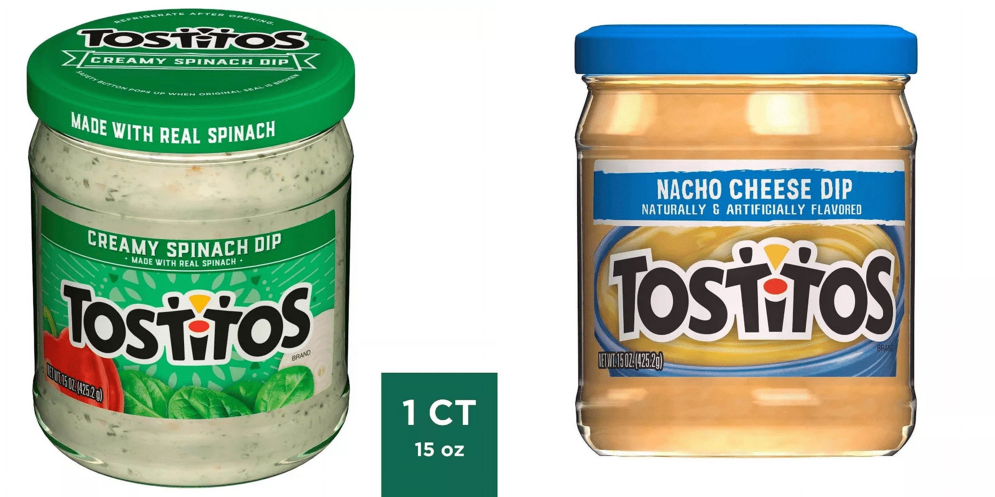 Tostitos Nacho Cheese Dip - 15.75oz - Tostitos Creamy Spinach Dip ...