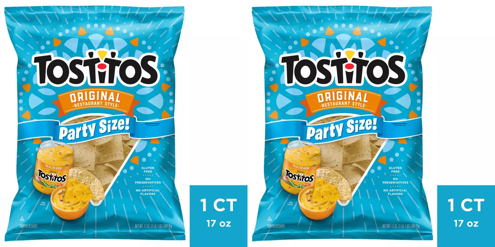 Tostitos Original Restaurant Style Party Size Tortilla Chips - 17oz ...