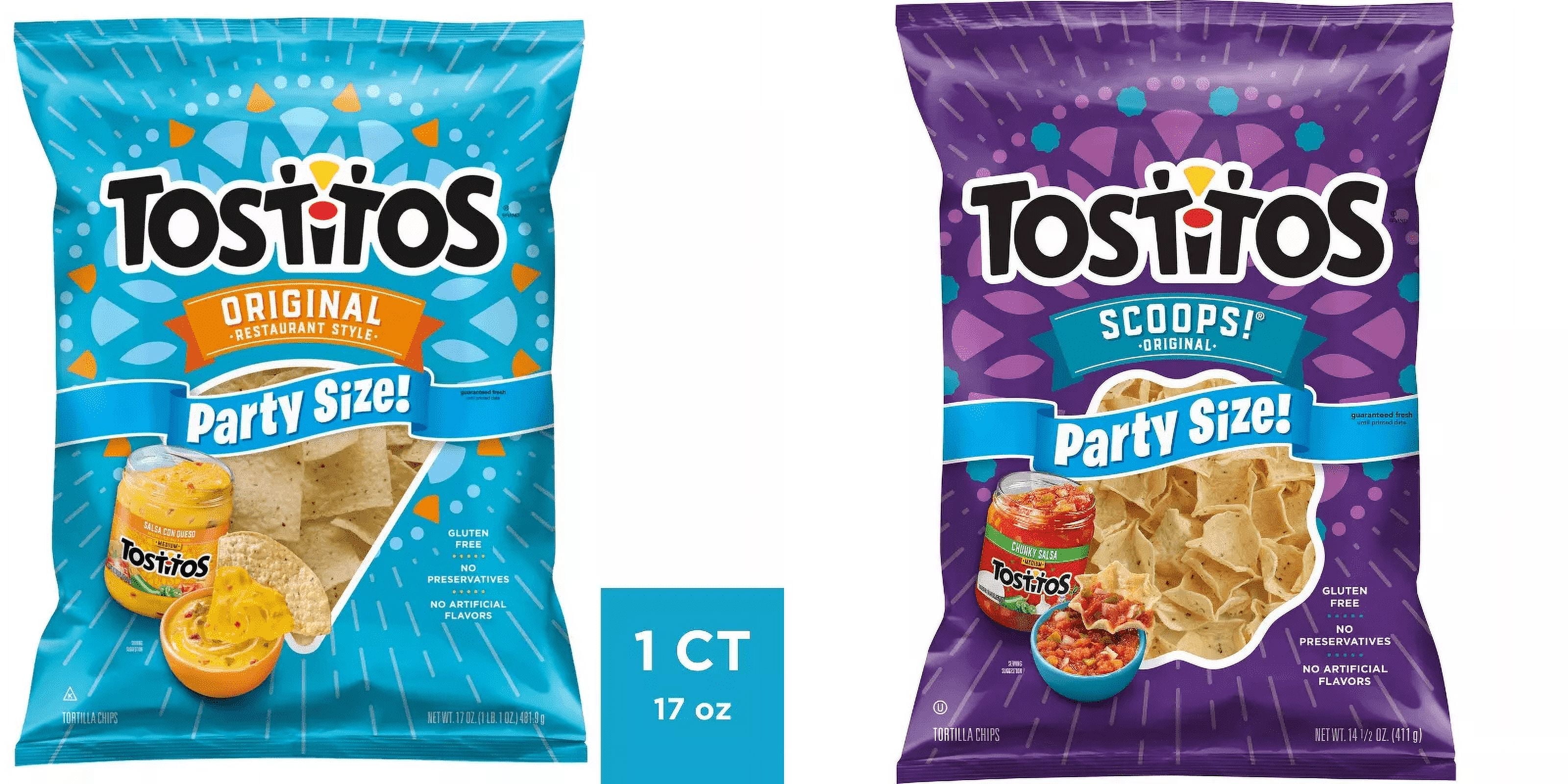 Tostitos Original Restaurant Style Party Size Tortilla Chips - 17oz ...