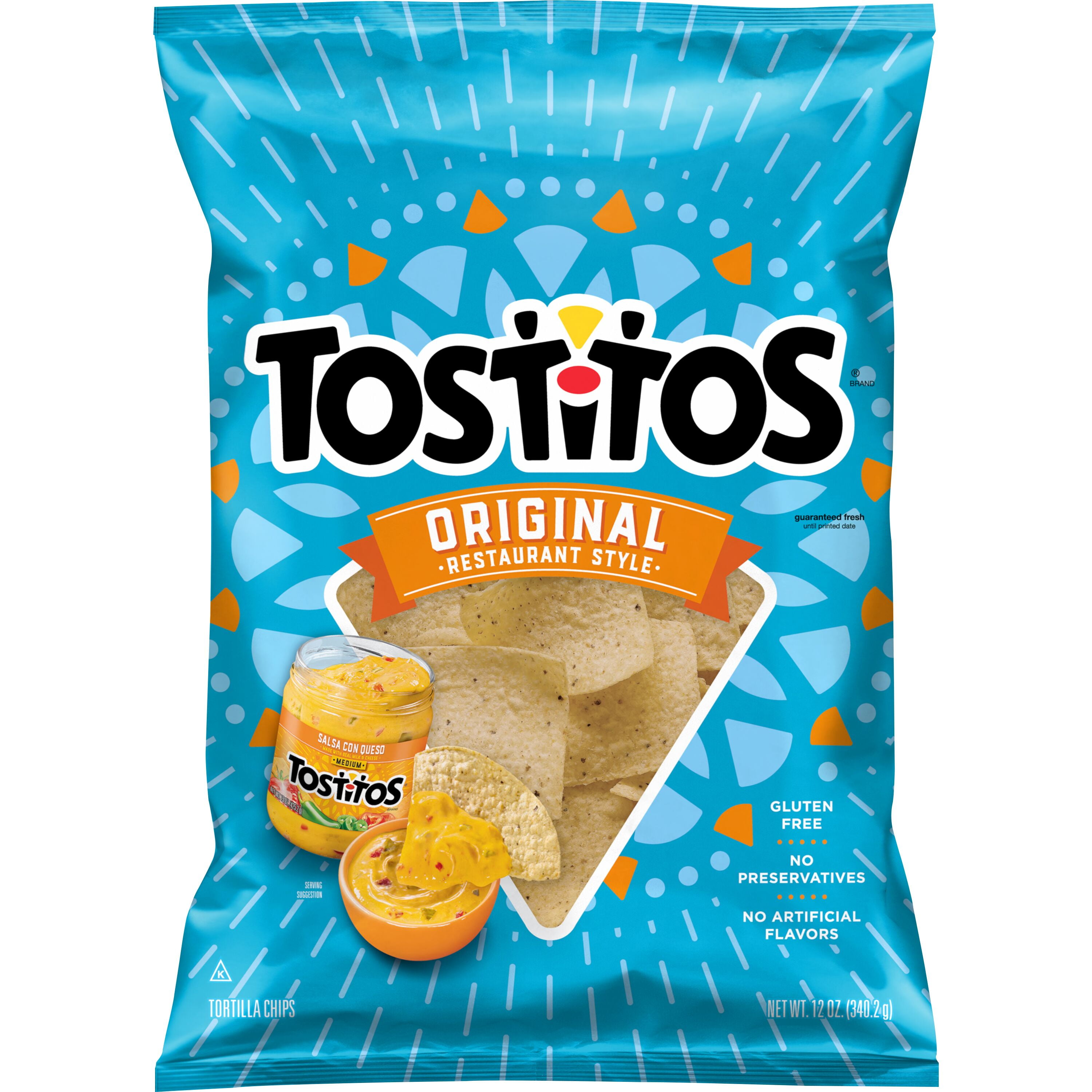 Tostitos Restaurant Style Original Tortilla Chips, 12 oz Bag - Walmart.com