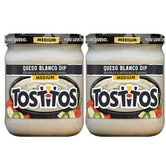 Tostitos Queso Blanco Dip - 15oz pack of 2 - Walmart.com