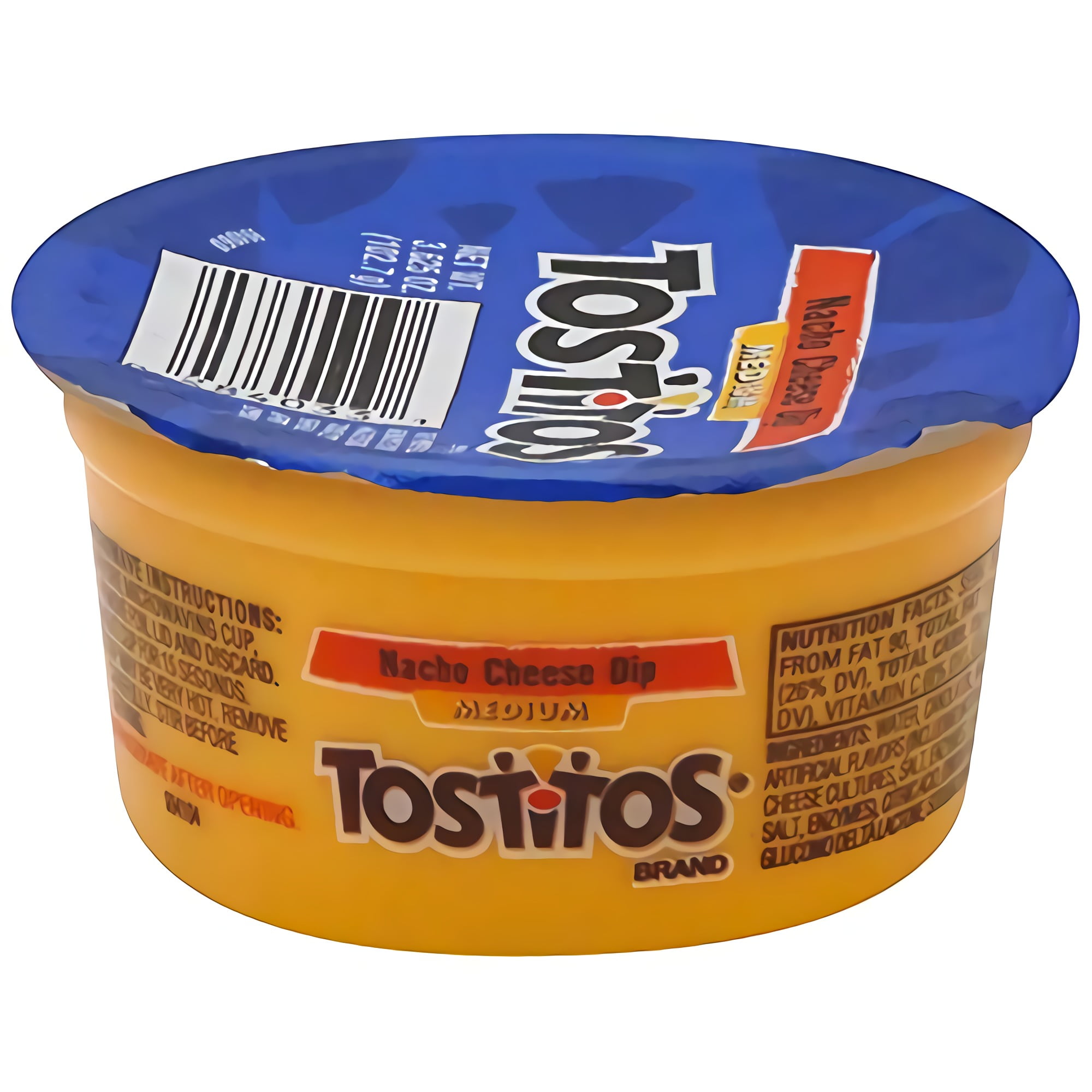 Tostitos Medium Nacho Cheese Dip To Go, 3.625 Ounce Cups, 30 Count ...