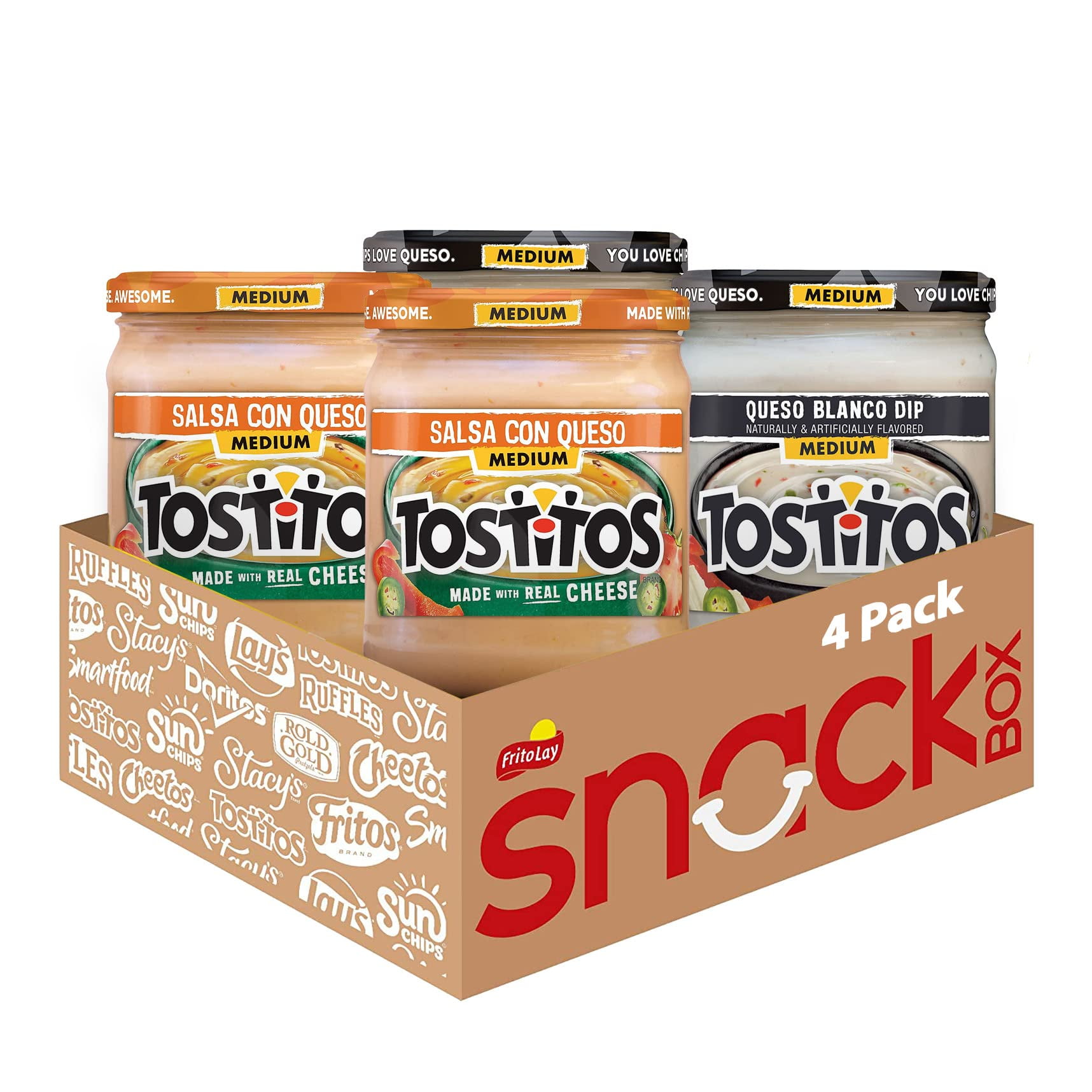 Tostitos, Queso Variety Pack, 11.25 Ounce NSD3 (Pack of 4) - Walmart.com