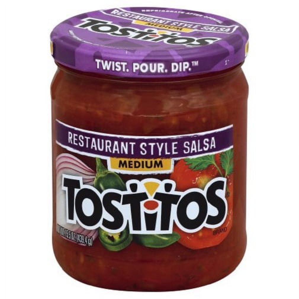 Tostitos Salsa, Medium Salsa Con Queso, 15 oz Jar - Walmart.com