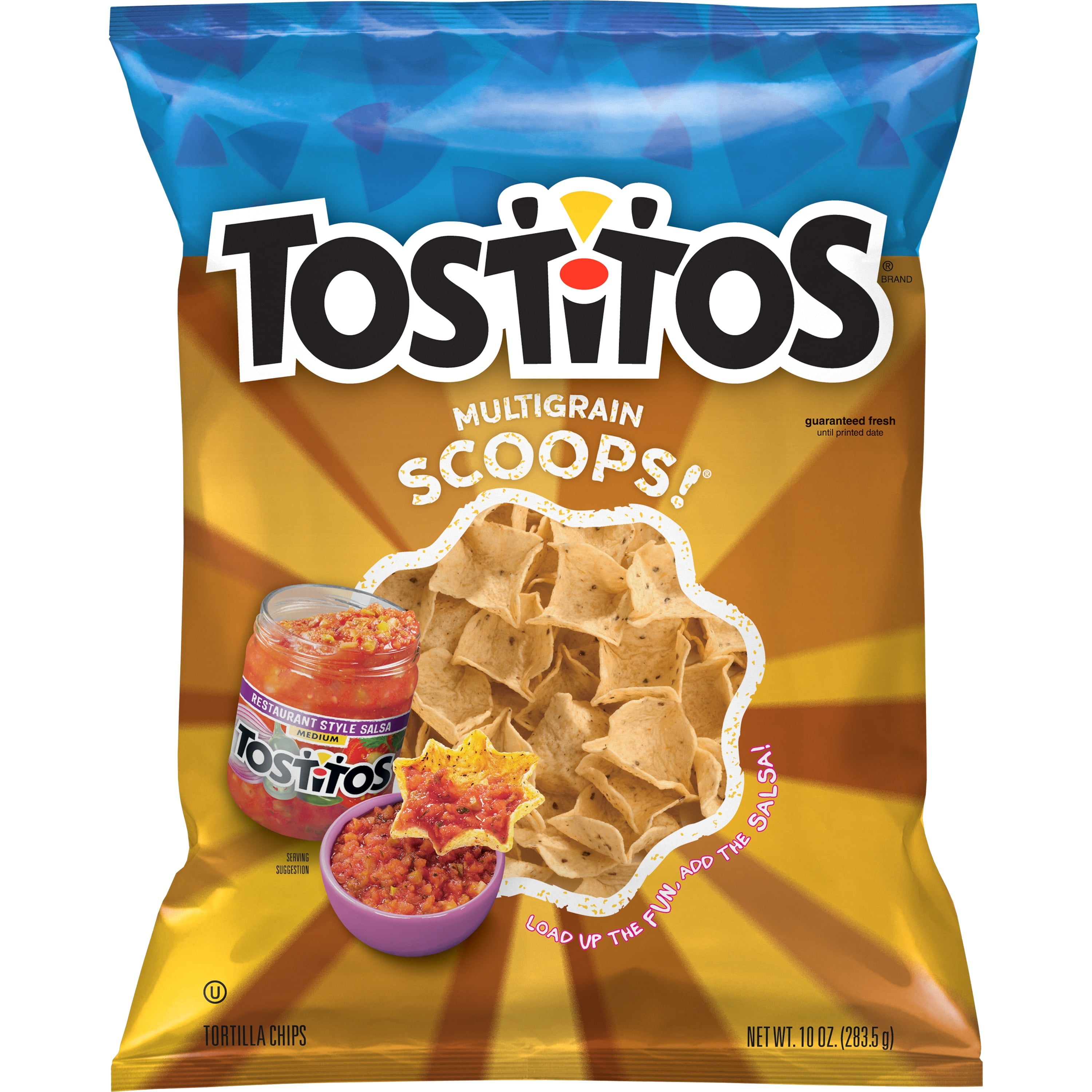 Tostitos Scoops! Multigrain Tortilla Chips Snack Chips, 10oz Bag ...