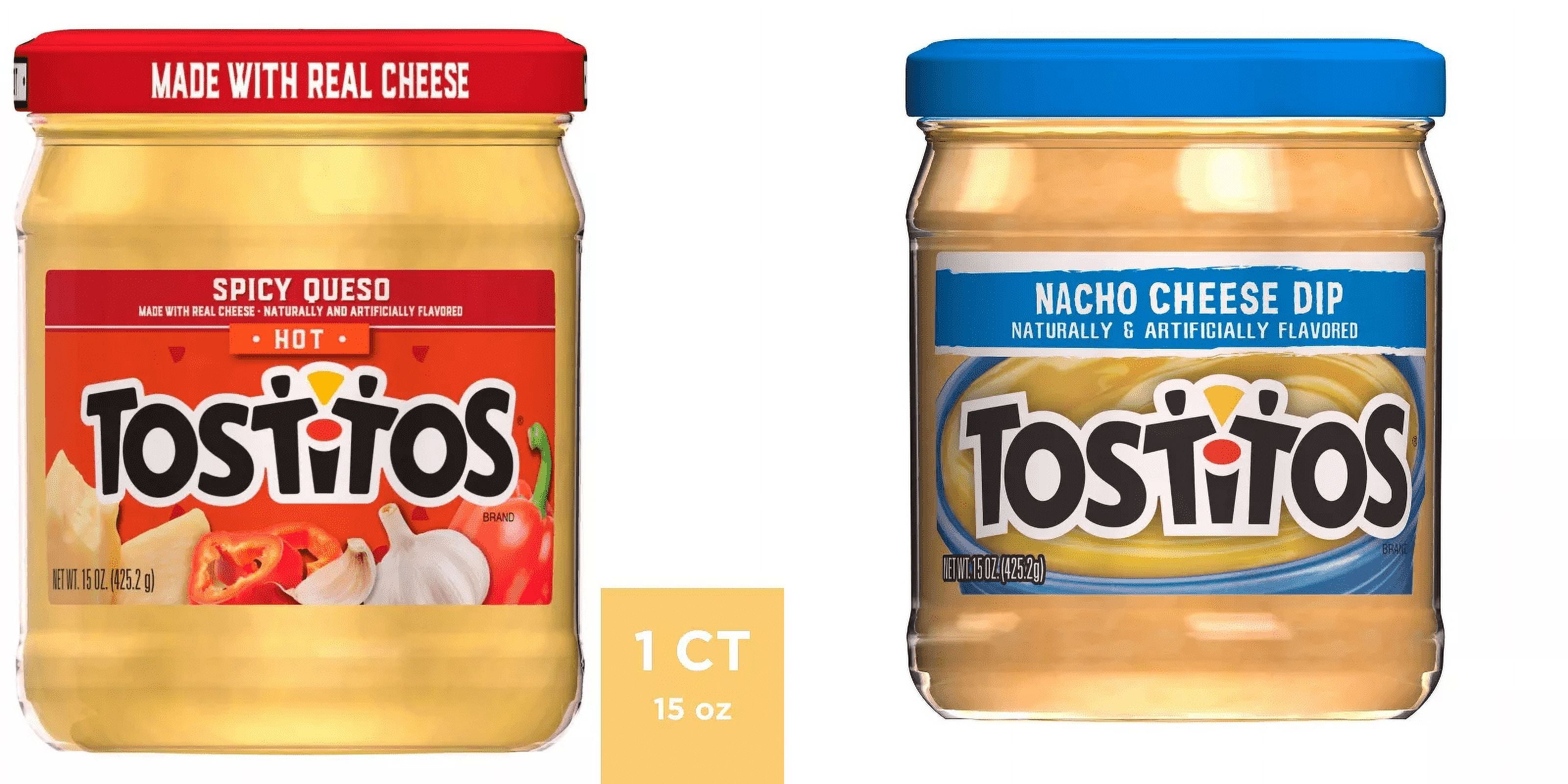 Tostitos Spicy Queso Dip -15oz - Tostitos Nacho Cheese Dip - 15.75oz PACK OF 1 - Walmart.com