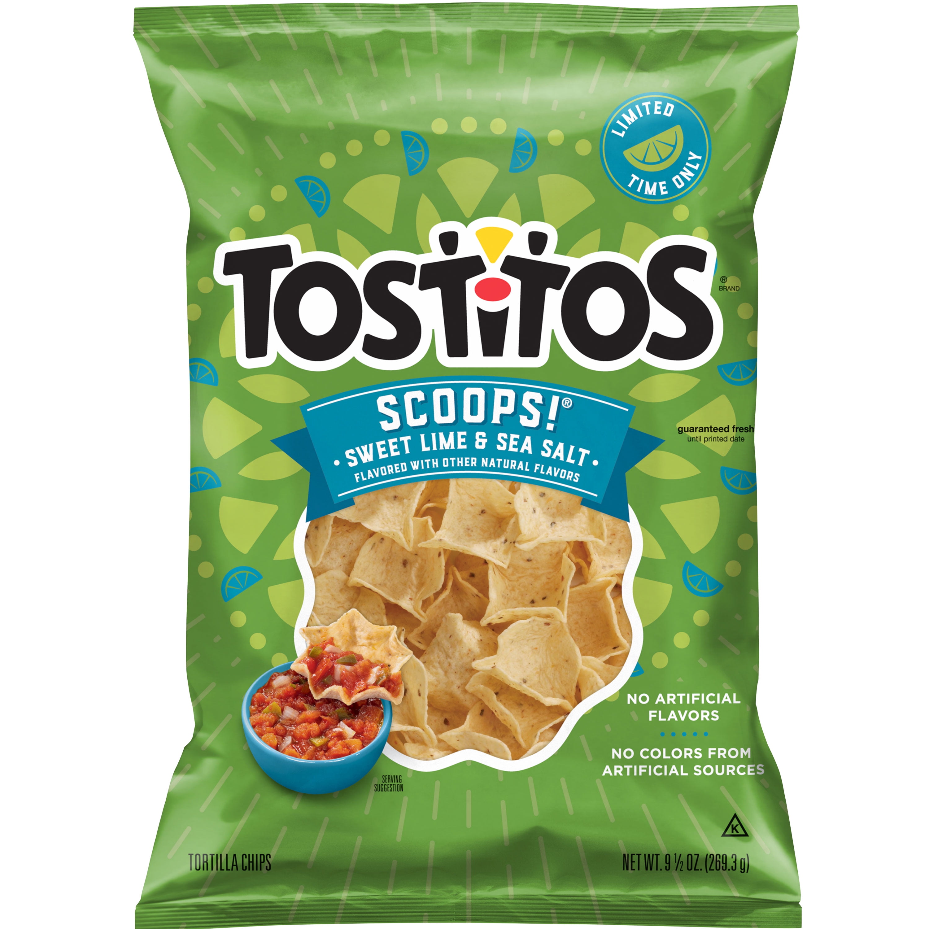 Tostitos Sweet Lime & Sea Salt Scoops 9.5oz - Walmart.com