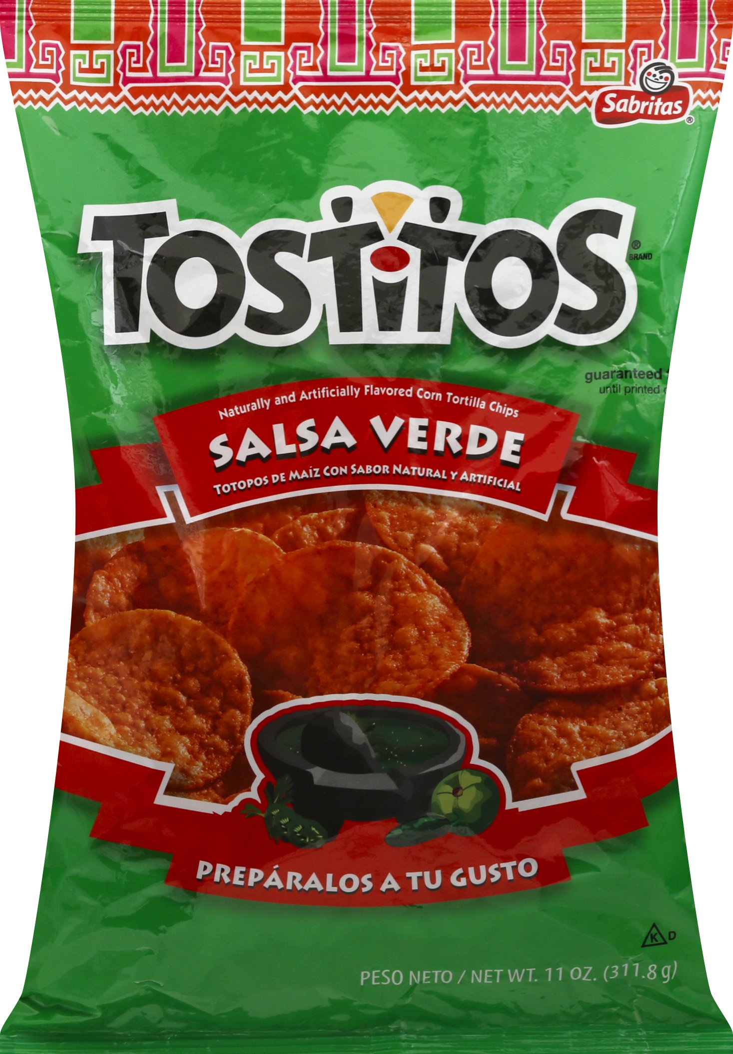 Tostitos Salsa Verde by Sabritas (65g each) (Pack of 6) - 2.47oz ...