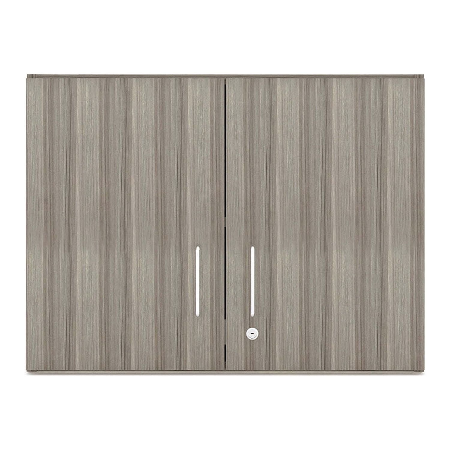 Tot Mate 22.5" 2-Level Contemporary Wood Composite Wall Cabinet in Gray ...