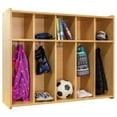Tot Mate Children 5-Section Wall Locker, Kids Storage, Classroom ...