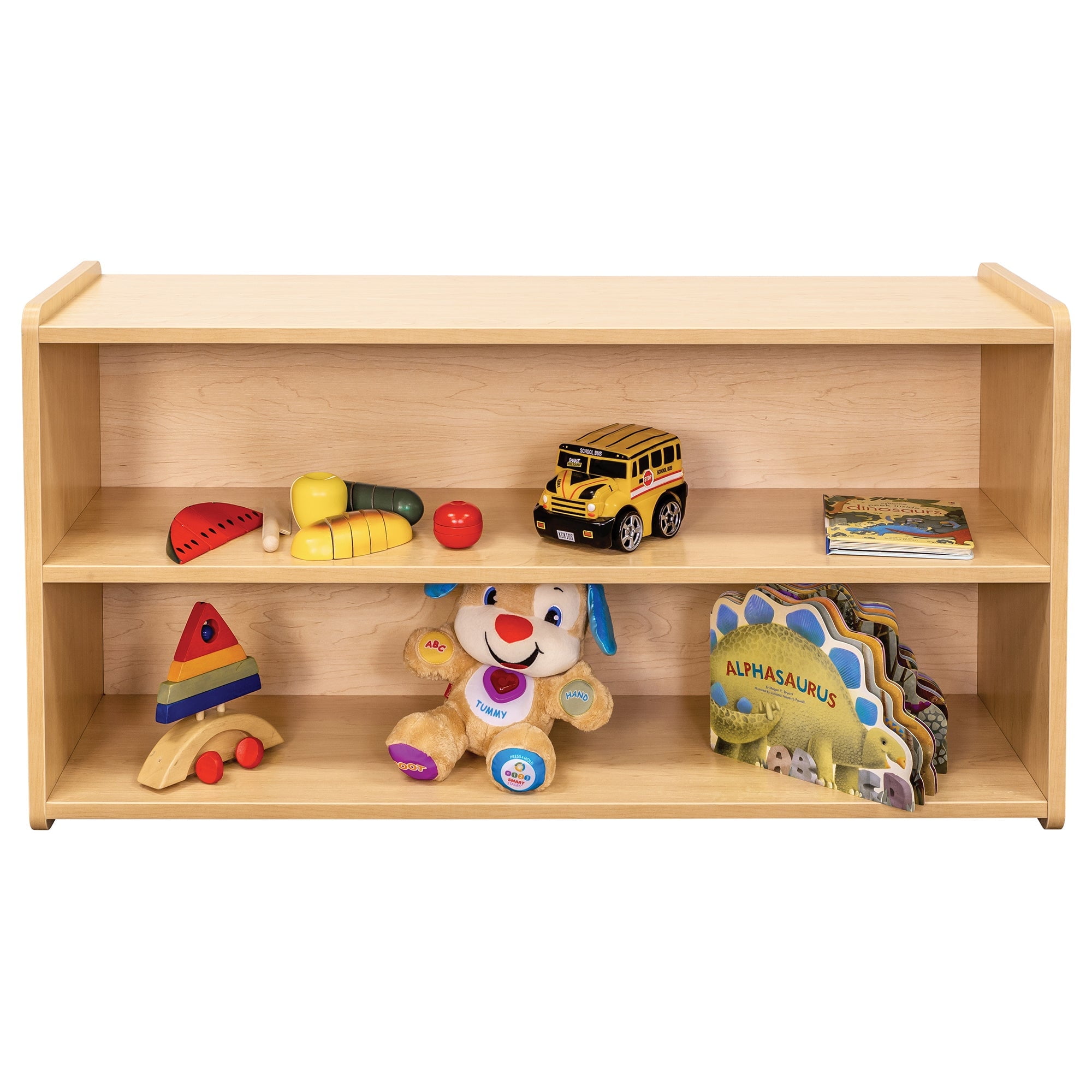 Tot Mate Toddler Shelf Storage Wood Organizer Shelves/Bookshelf, Maple ...