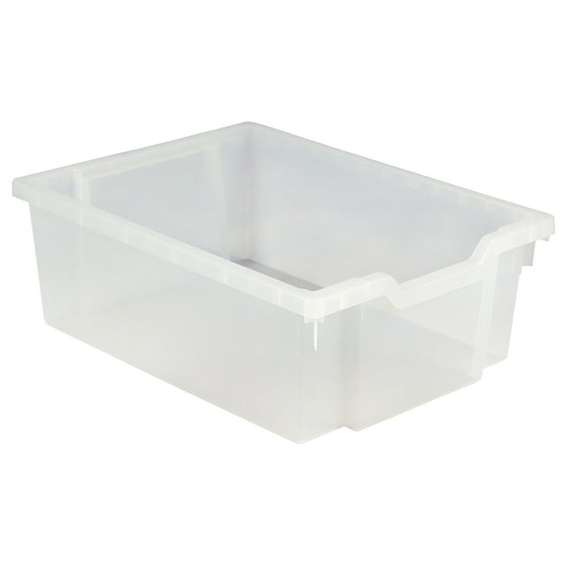 Tot Mate Medium Translucent Plastic Storage Bin Containers, 16 3/4" x ...