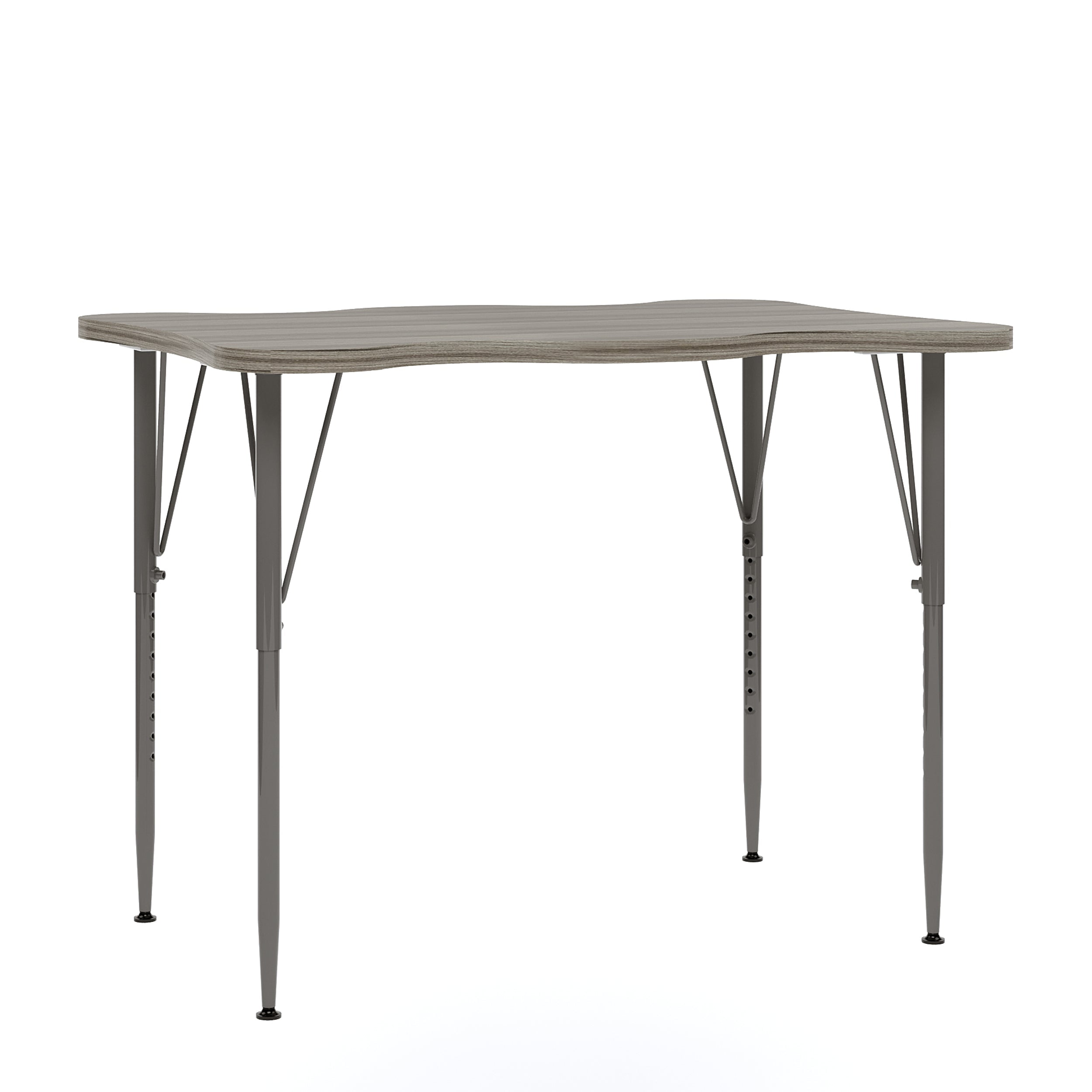 Tot Mate My Place Rectangular Adjustable Wooden Indoor Table, Table Top ...