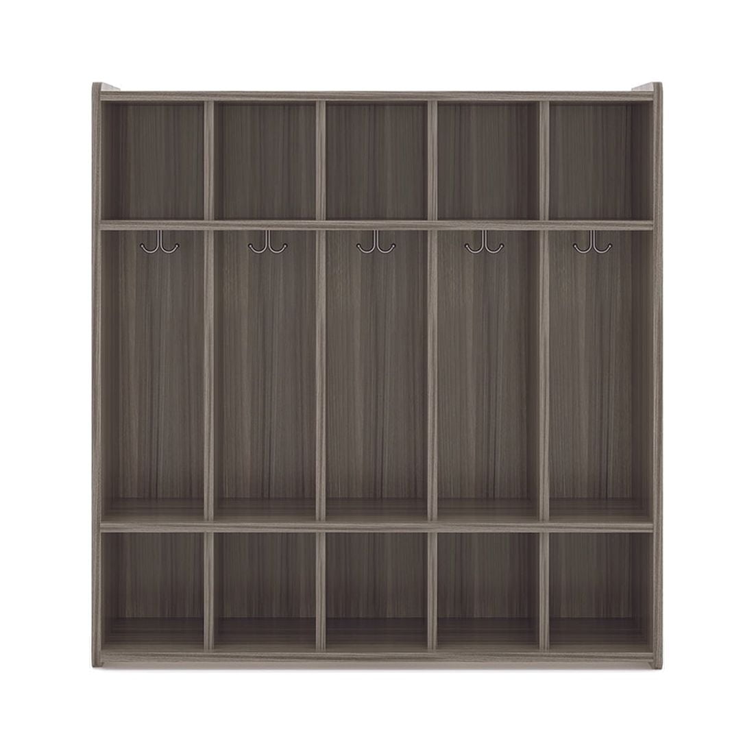 Tot Mate Preschool Floor Locker with Storage Cubbies, Gray, 46"W x 15"D ...