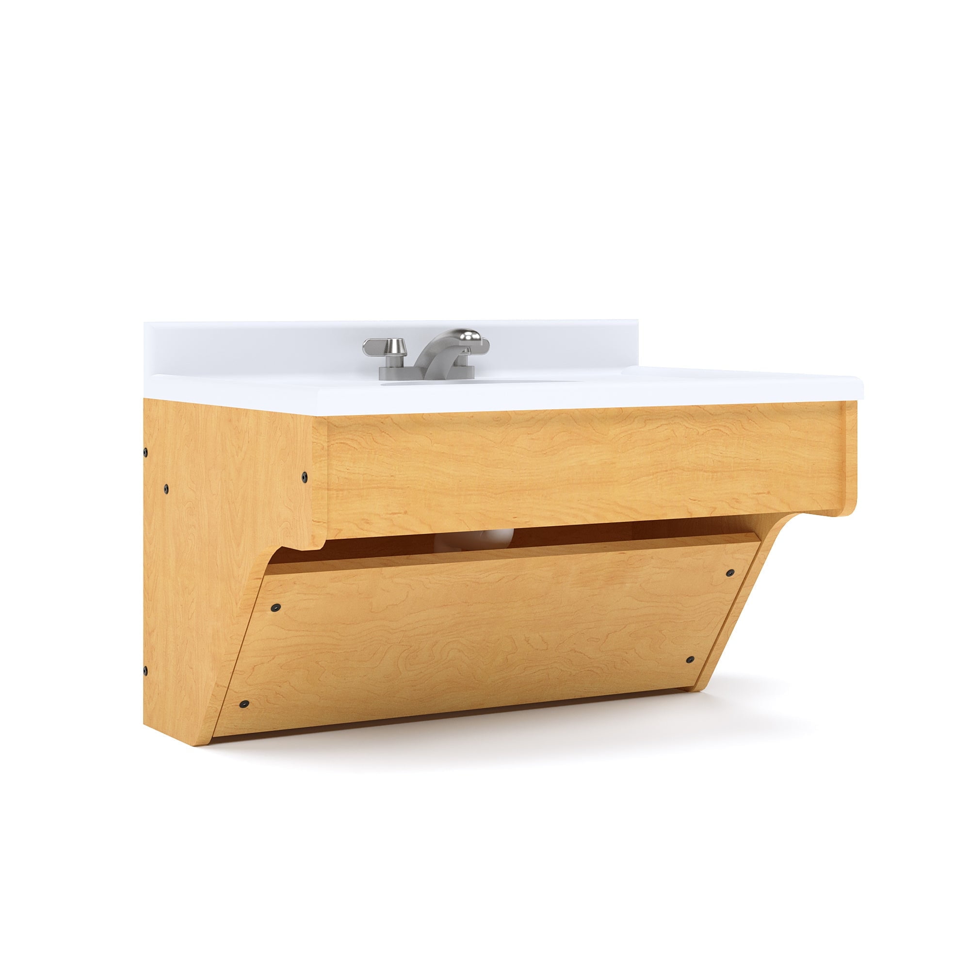 Tot Mate Single Wall Vanity, Kid Sink for Children's Bathroom Furniture ...