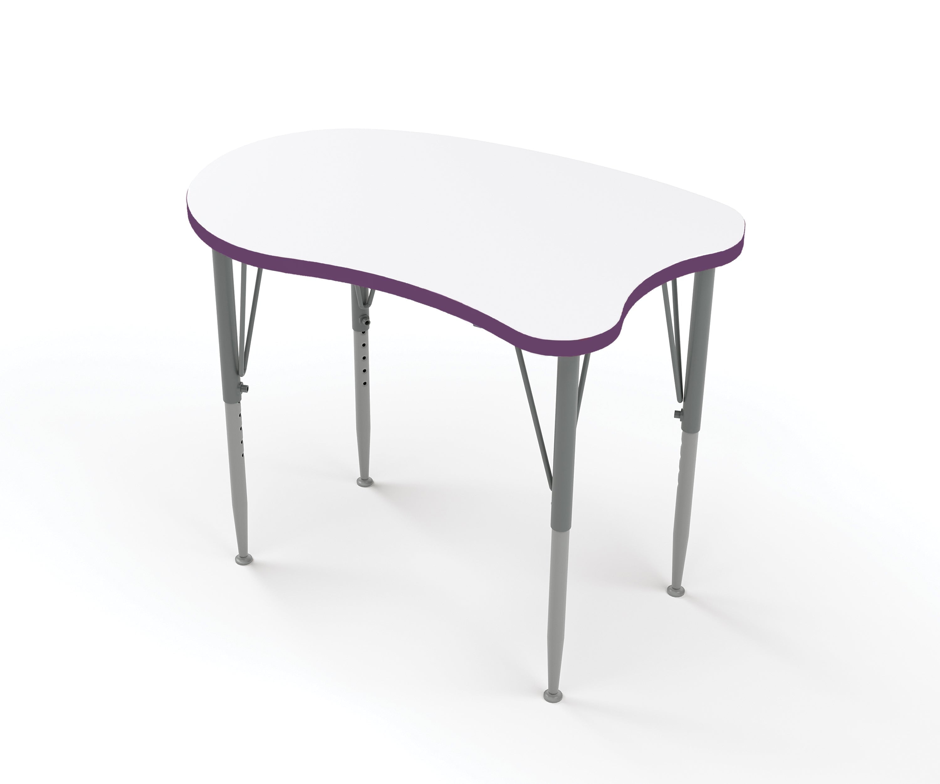 Tot Mate Versa Kid's Modern Desk Adjustable Height Table, Purple, Short ...