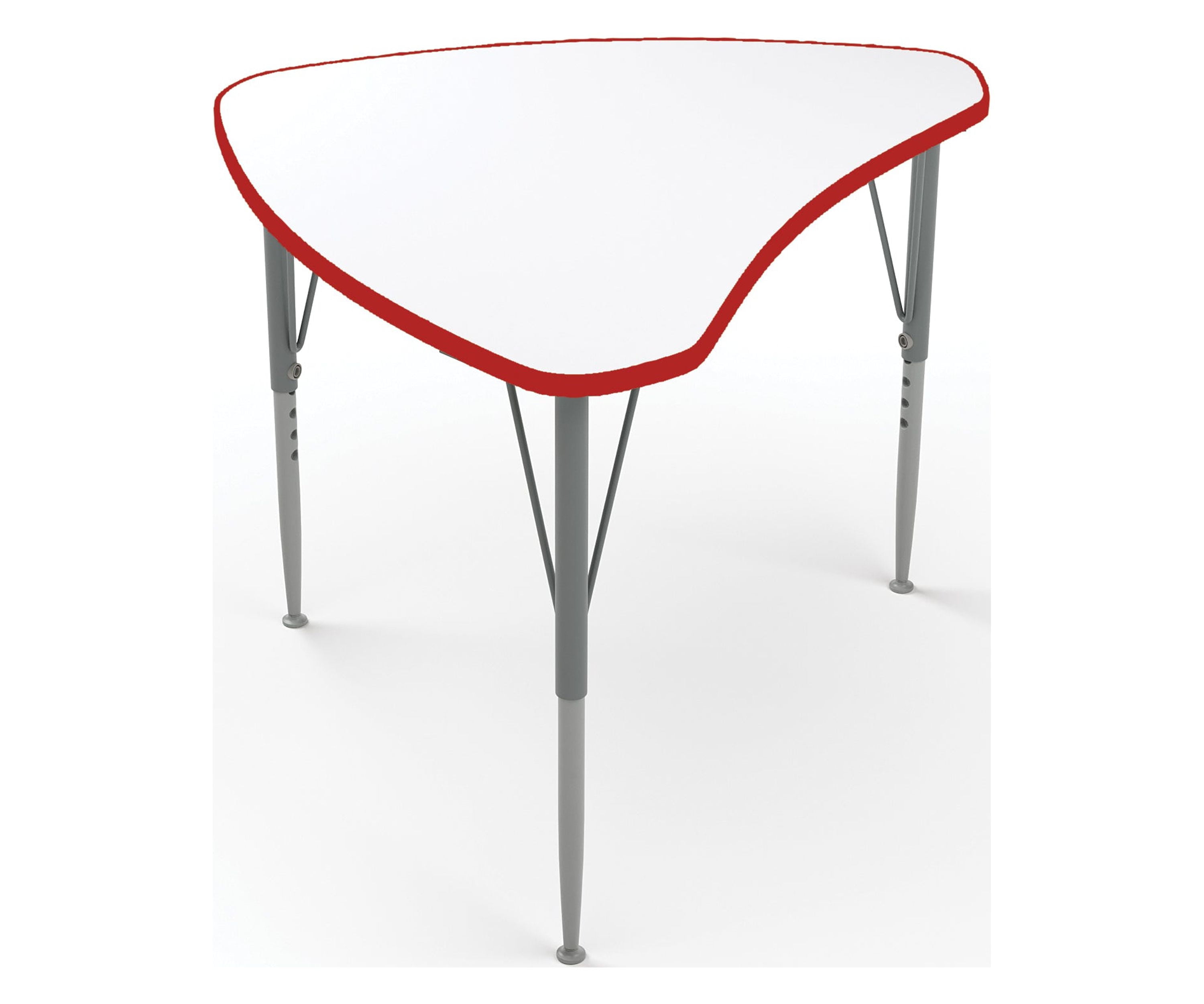 Tot Mate Versa Kid's Modern School Desk Adjustable Height Table, Red ...