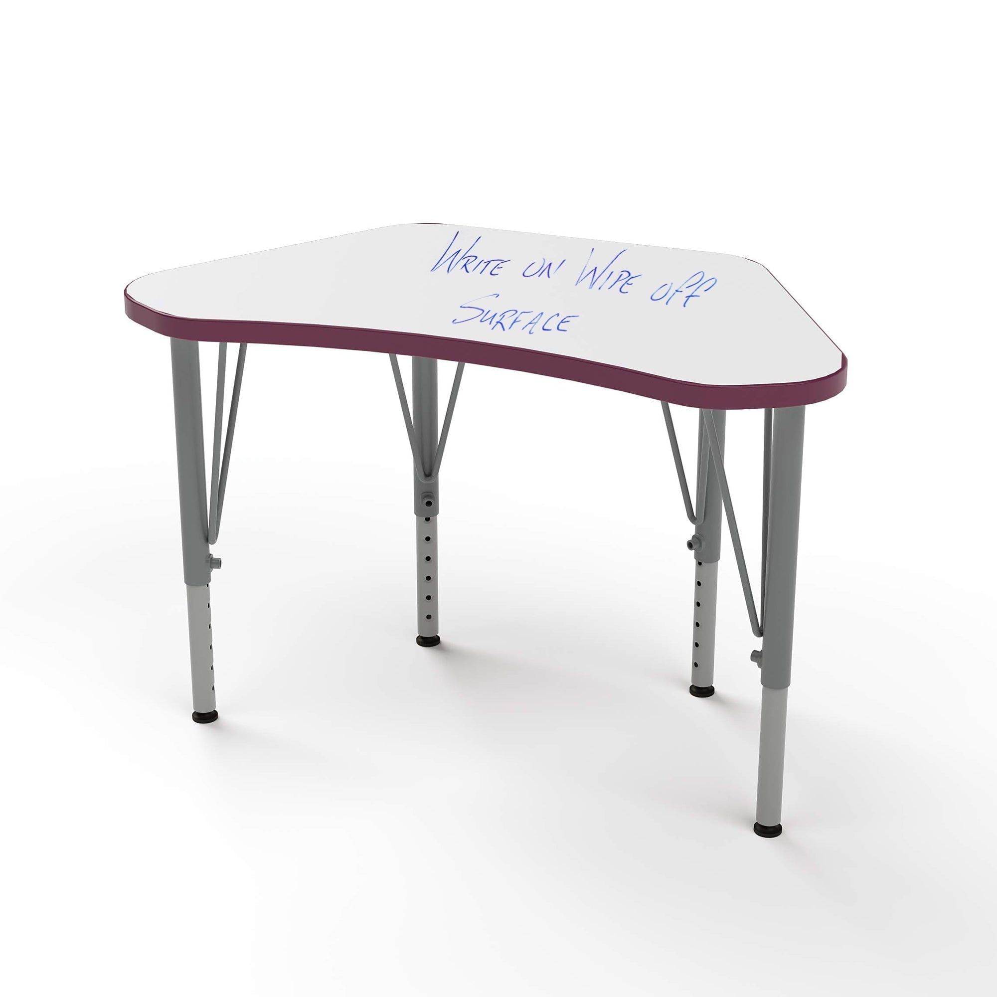 Tot Mate Versa Markerboard Table School Desk, Adjustable Height Purple ...