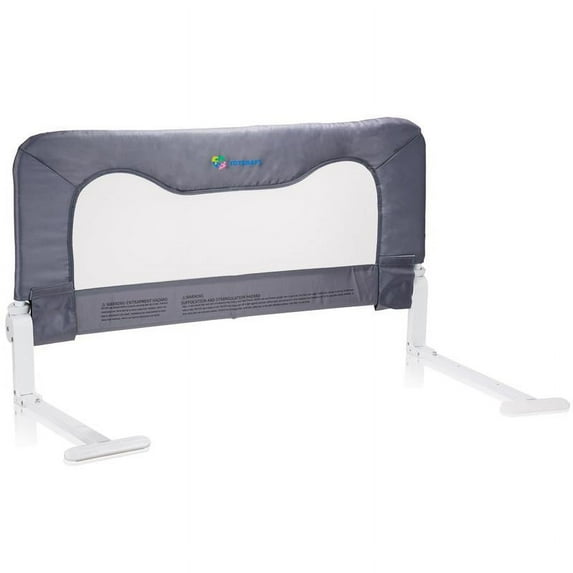 TotCraft Universal Toddler Bed Rails Guard for All Bed Sizes - Grey (35 ...