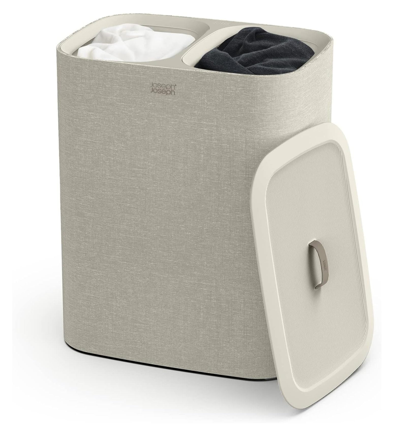 Tota 90-liter Laundry Hamper Separation Basket with lid, 2 Removable ...