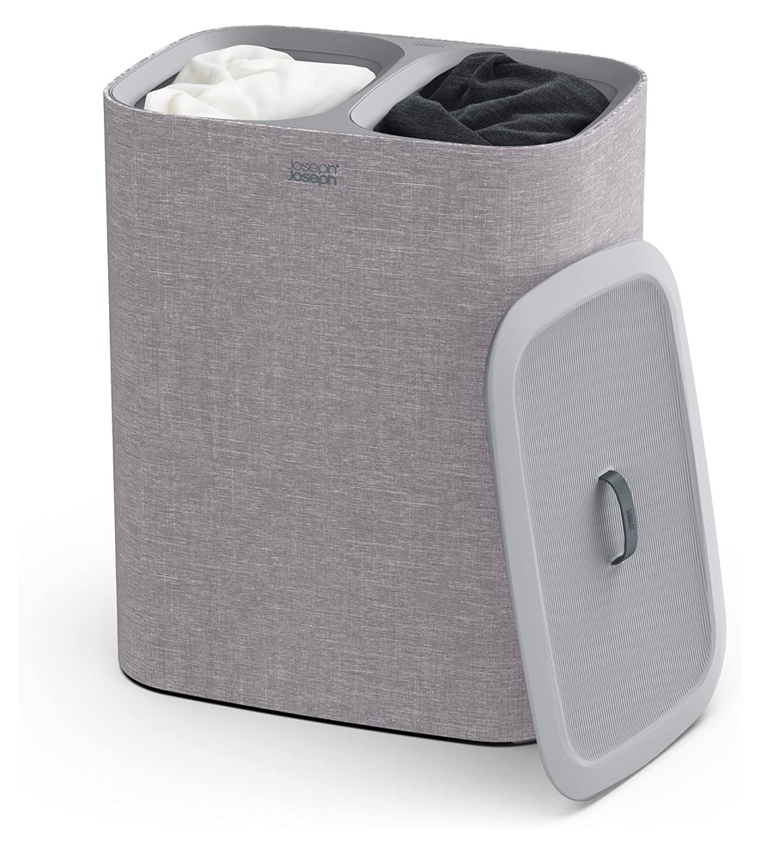Tota 90-liter Laundry Hamper Separation Basket with lid, 2 Removable ...
