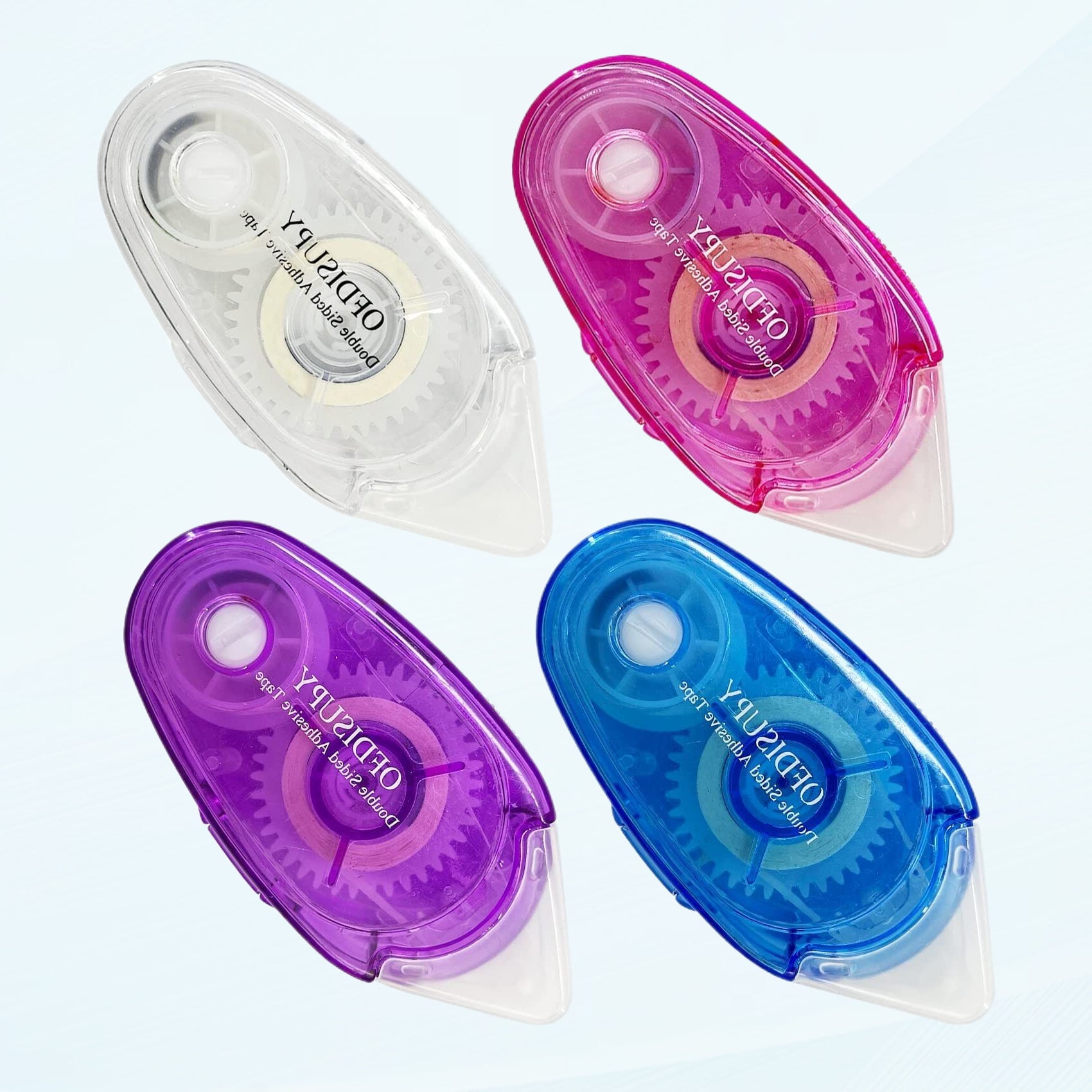 Total 4pcs Double Sided Adhesive Tape Tape Roller Scrapbooking Tape ...