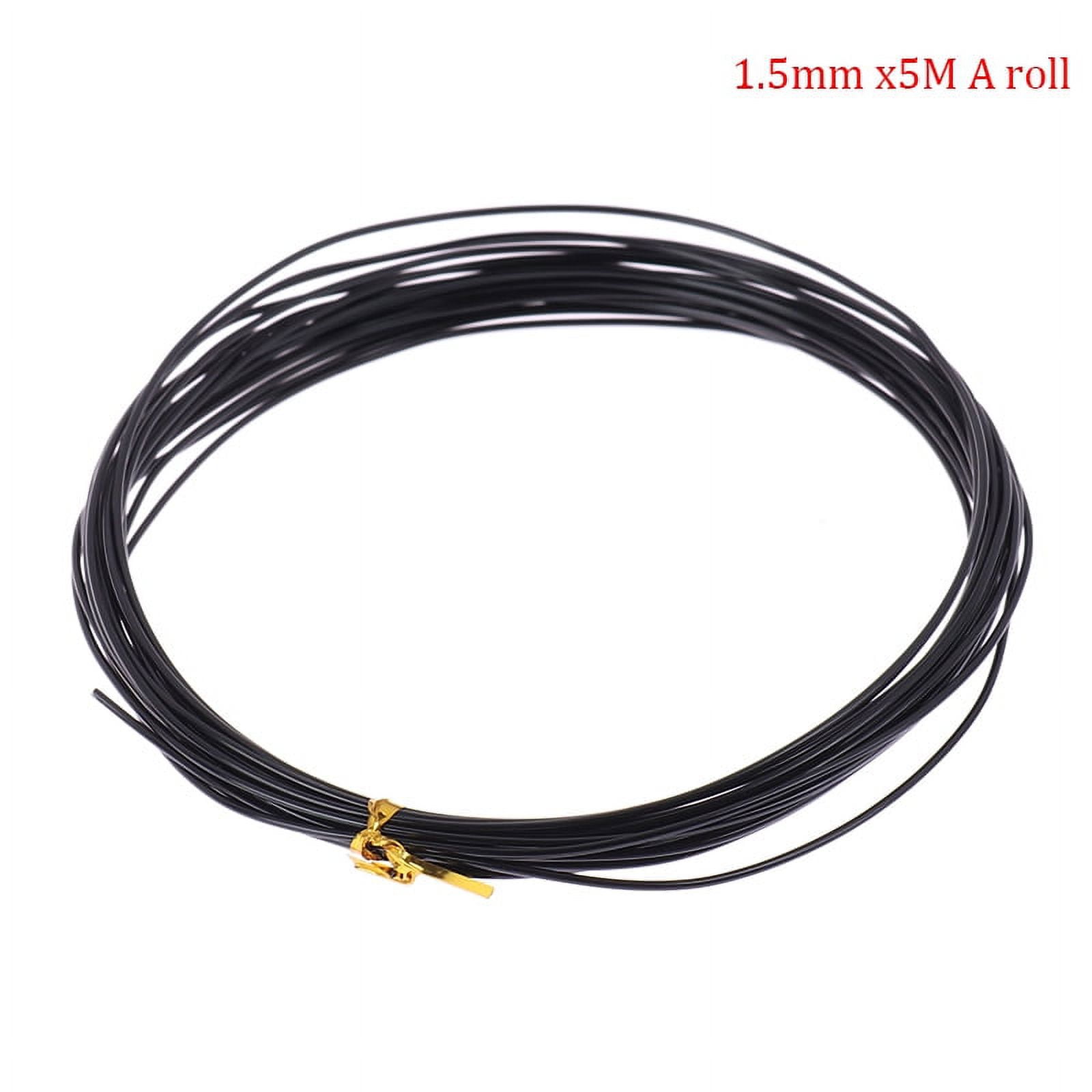Total 5M (Black) Bonsai Wire Anodized Aluminum Bonsai Training Wire, 5 ...