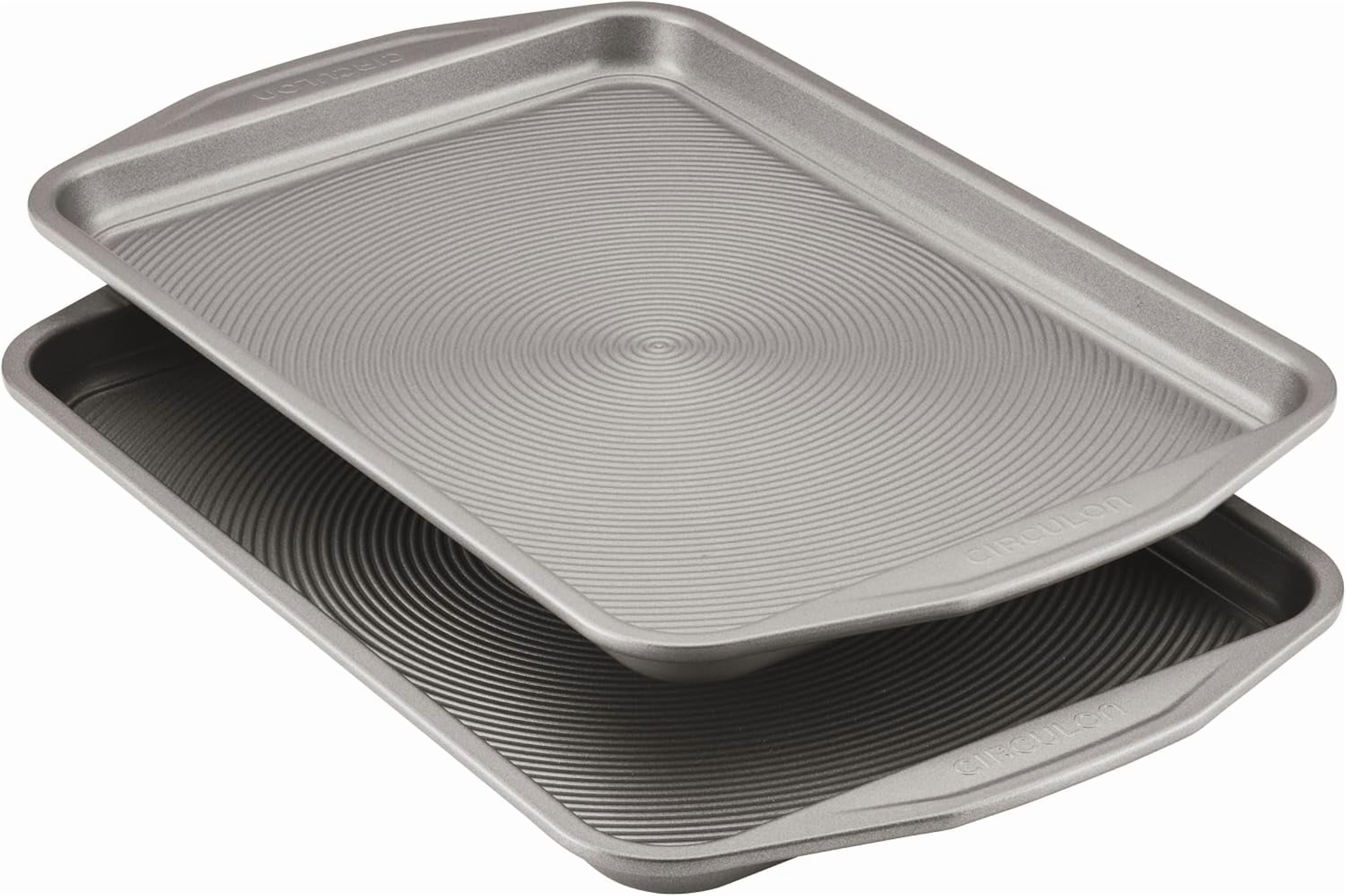 Total Bakeware Set Nonstick Cookie Baking Sheets, 2 Piece, Gray ...