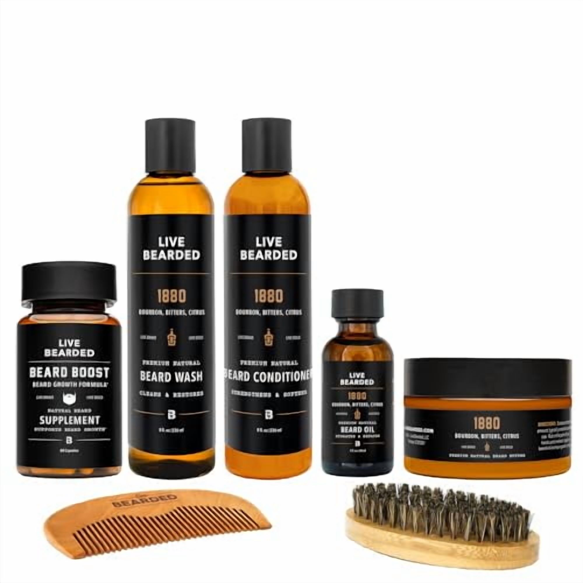 Total Beardsman Kit - Complete Beard Growth Kit for Men - Beard Oil ...