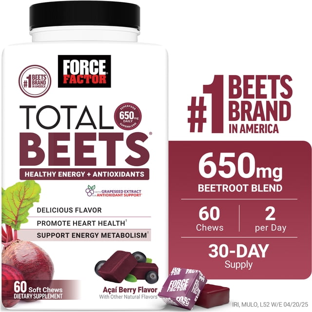 Force Factor Beets Chews | Immune support for medical supply - Walmart ...