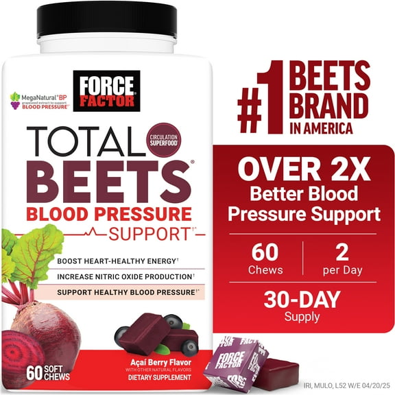 Humann SuperBeets Strawberry Heart Gummies - Beetroot & Grape Seed ...