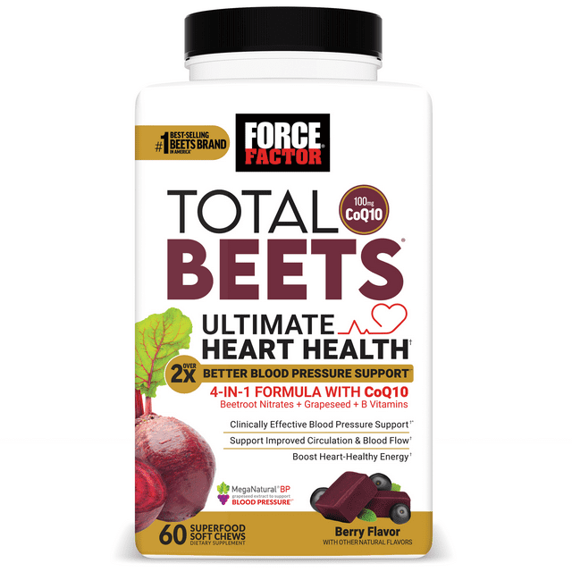 Total Beets Ultimate Heart Health Soft Chews, Blood Pressure Support ...