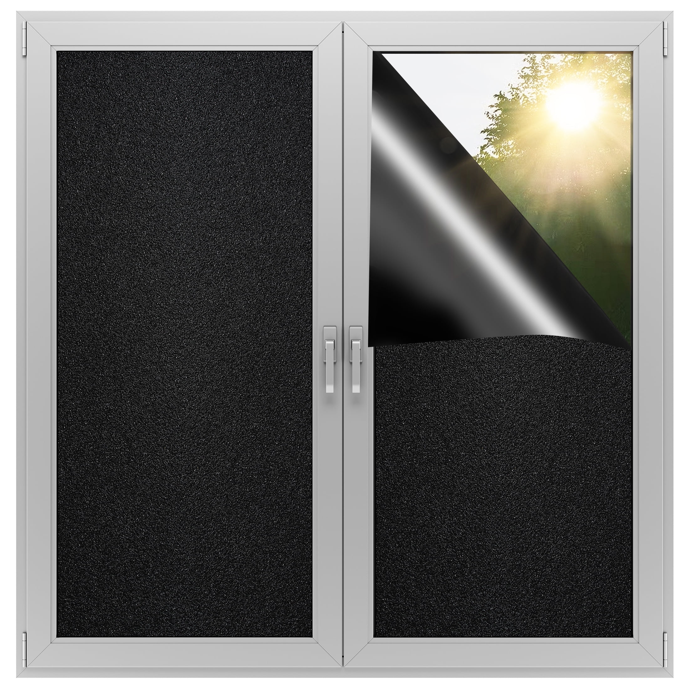 Total Blackout Window Films, EEEkit 100% Light Blocking Glass Frosted ...