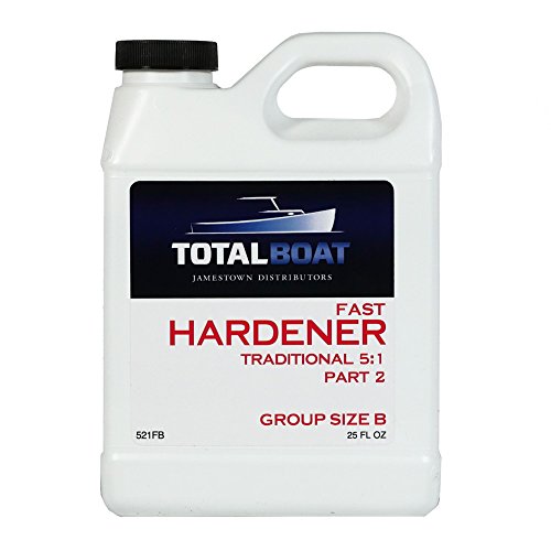 Total Boat 5:1 Epoxy Fast Hardener 25 Ounces (for Gallon of Resin ...