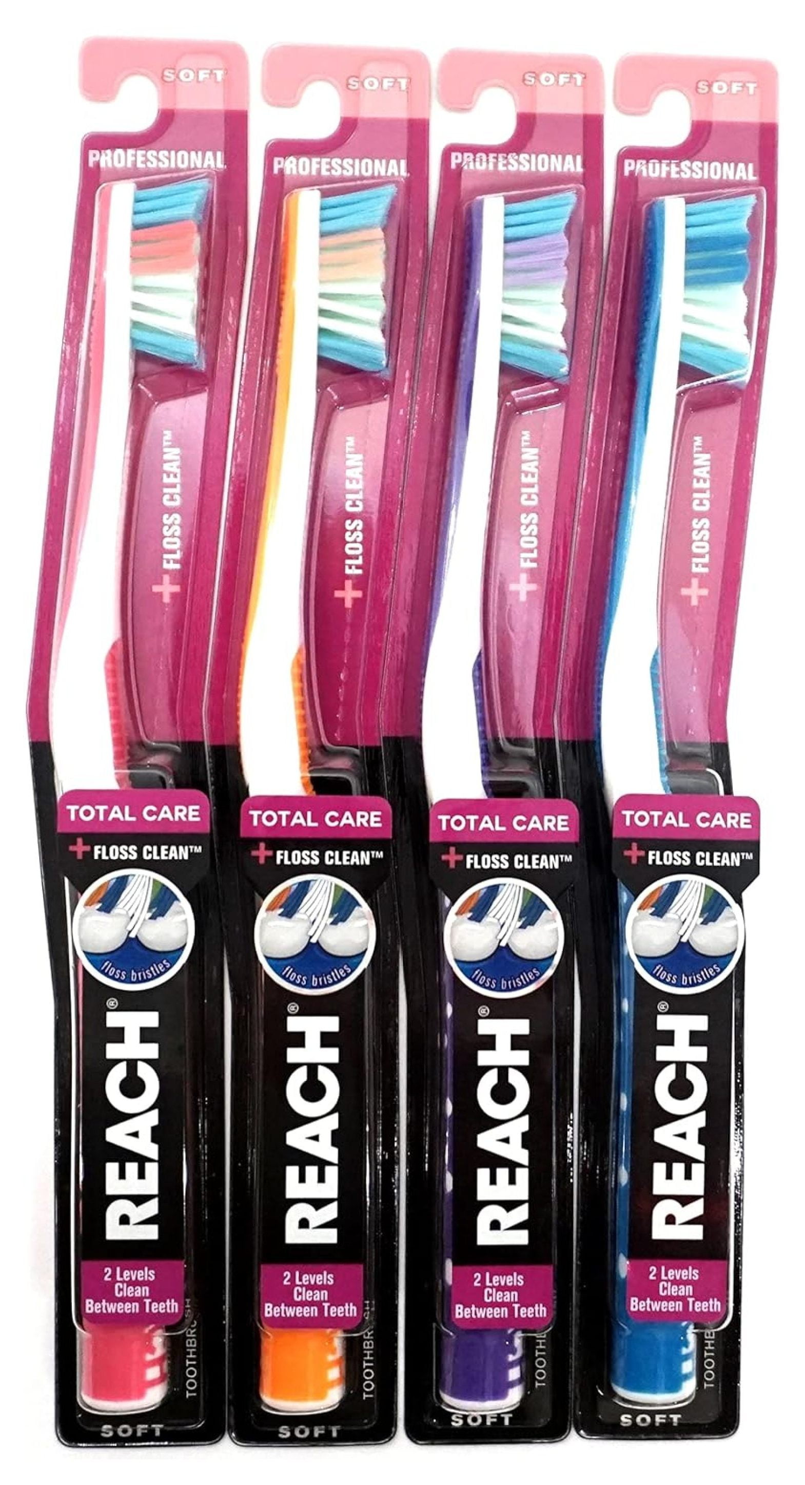 Total Care Floss Clean Toothbrush Soft Full 1 Each (Colors May Vary ...