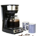 Total Chef Programmable 12-Cup Coffee Maker with Filter Black and ...