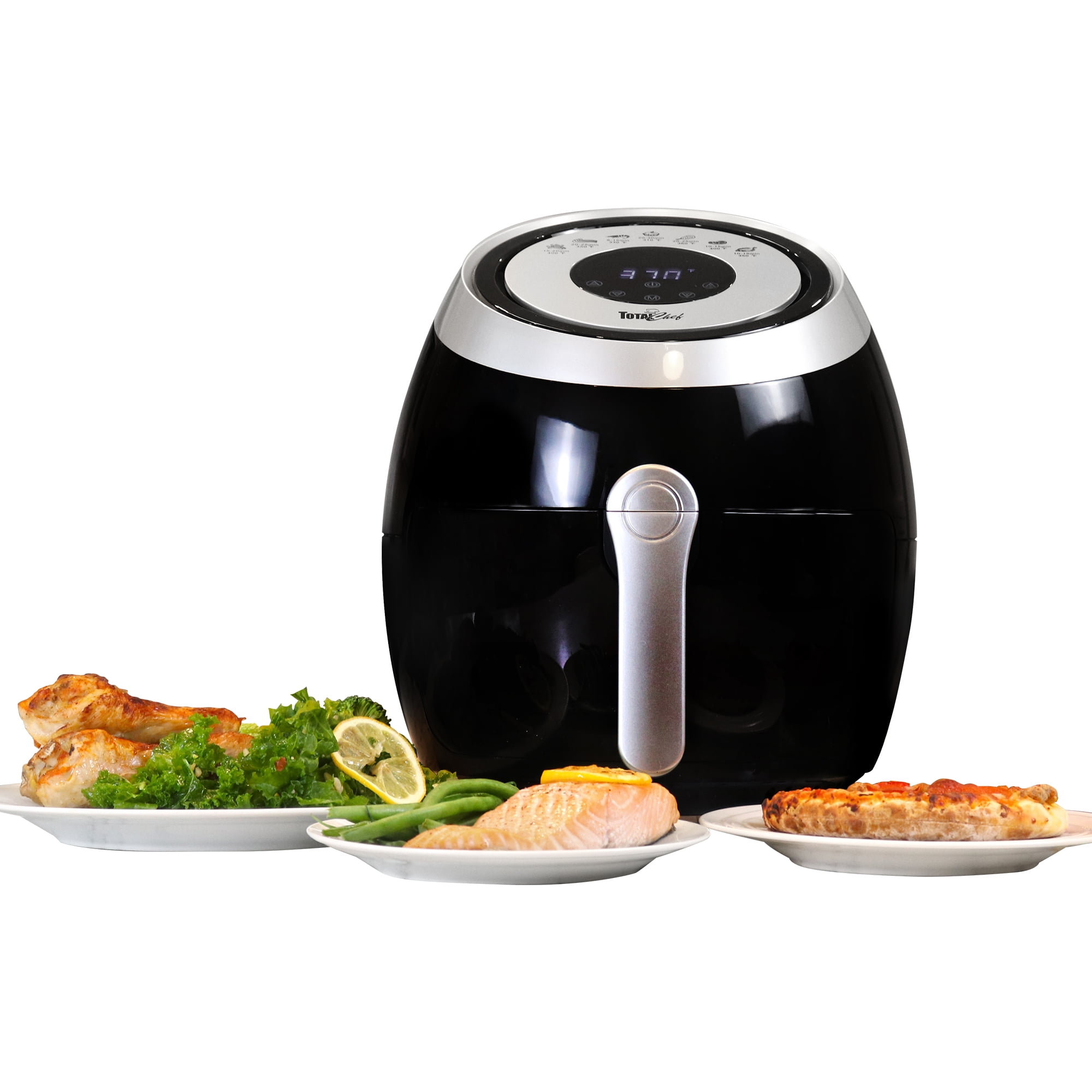 Total Chef Electric Air Fryer, 7 Cooking Presets, Digital Touch ...