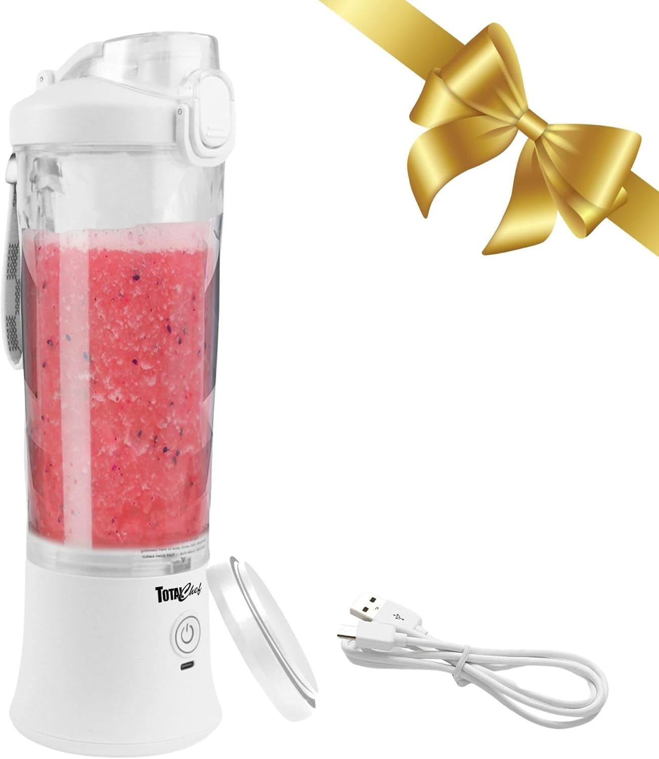 Total Chef Portable Blender - USB Rechargeable Personal Smoothie Mixer ...
